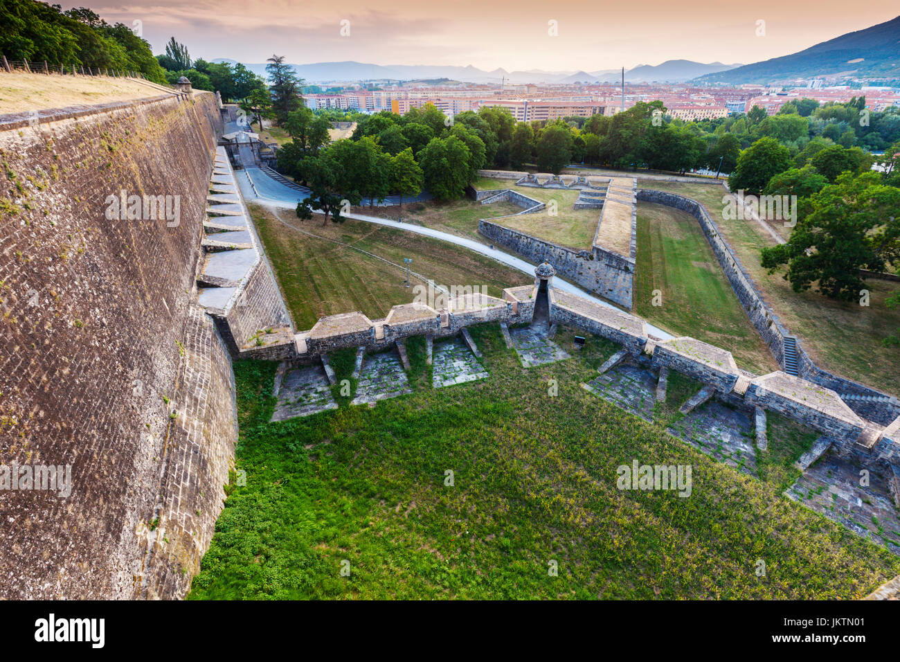 Old city walls in Pamplona. Pamplona, Navarre, Spain Stock Photo - Alamy