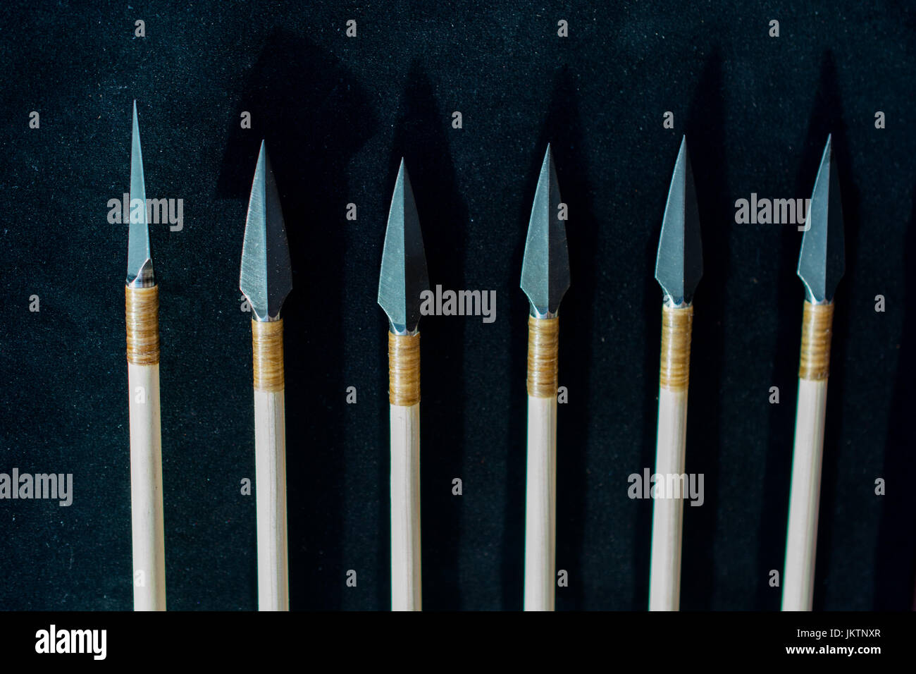 Antique old wooden arrows Stock Photo - Alamy