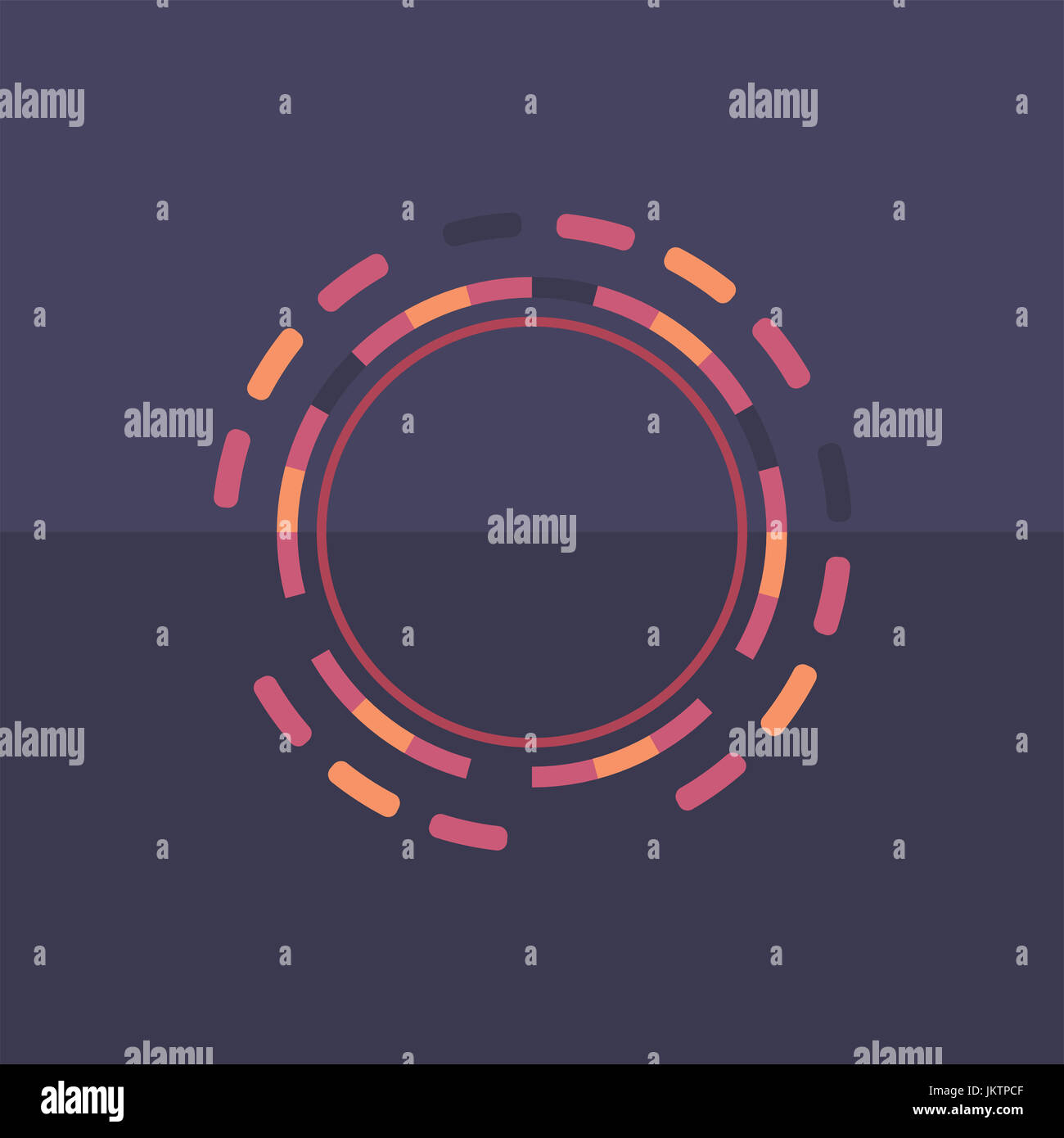 Technology colorful round background. Abstract digital illustration ...