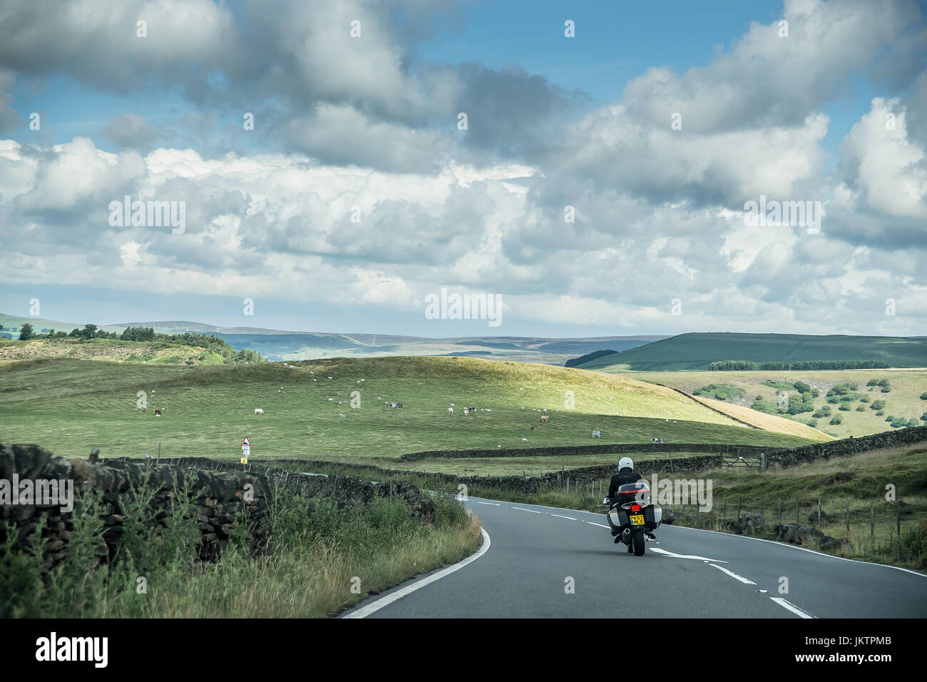Motorcycle near Manchester Stock Photo - Alamy