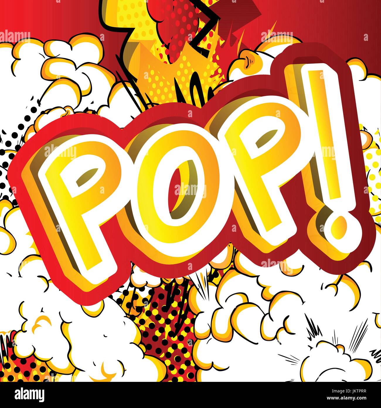 Pop! - Vector illustrated comic book style expression Stock Vector ...