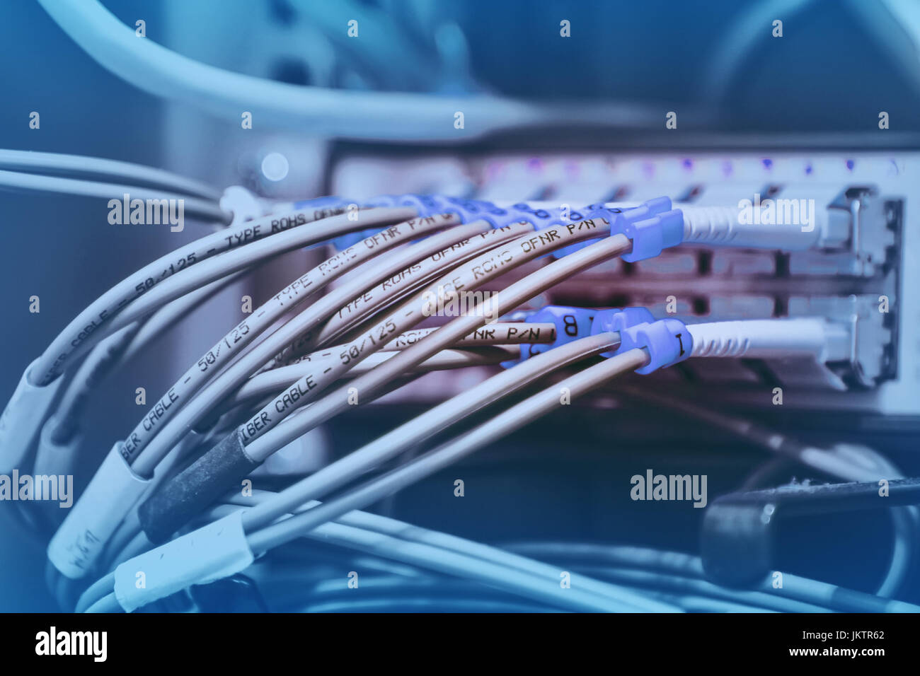 Network switch and ethernet cables in data center Stock Photo - Alamy