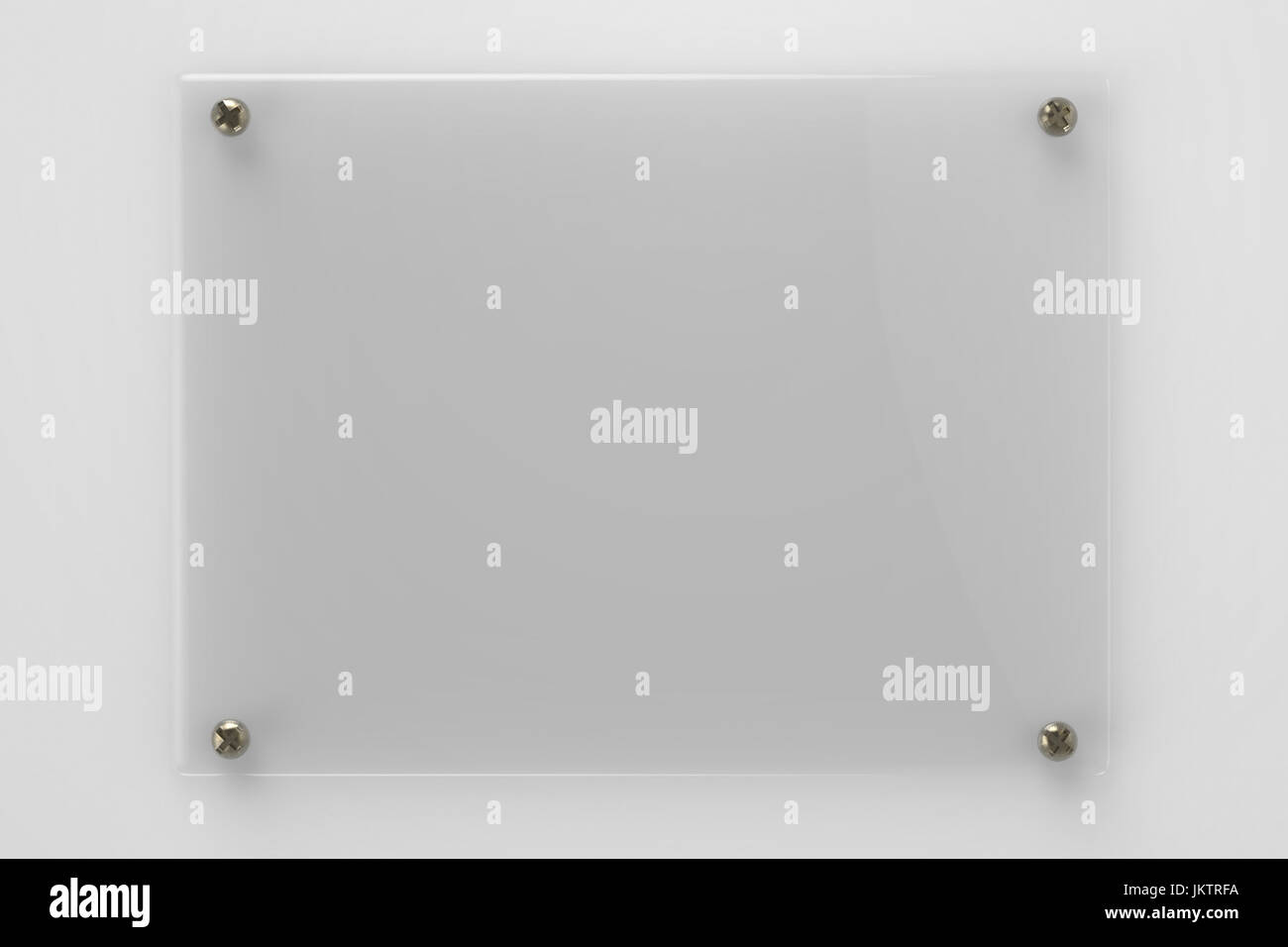 3d rendering empty glass board or acrylic board Stock Photo - Alamy