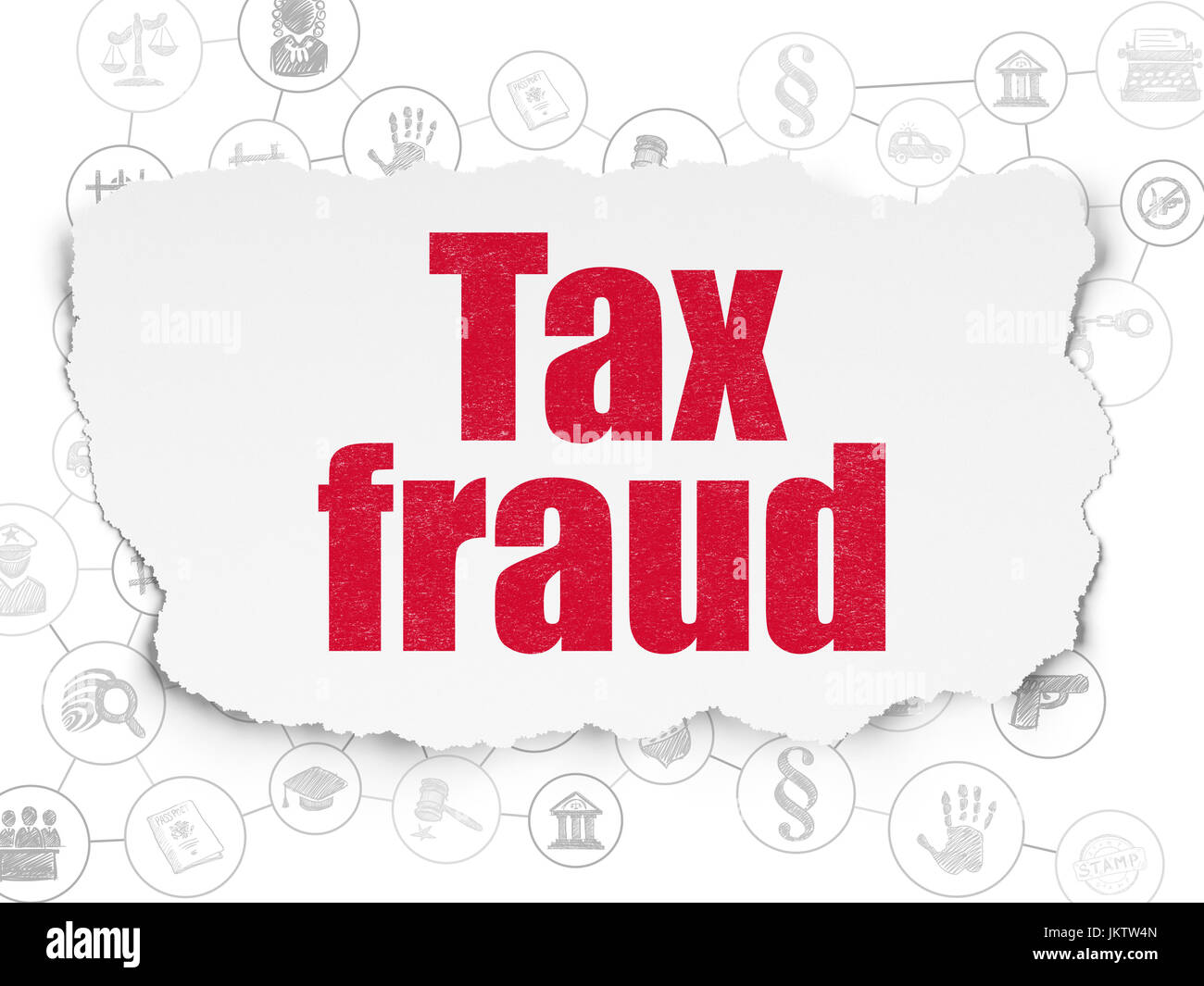 Law concept: Tax Fraud on Torn Paper background Stock Photo - Alamy