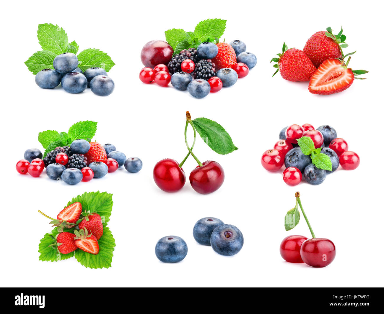 Berry theme mix composed of different images Stock Photo - Alamy