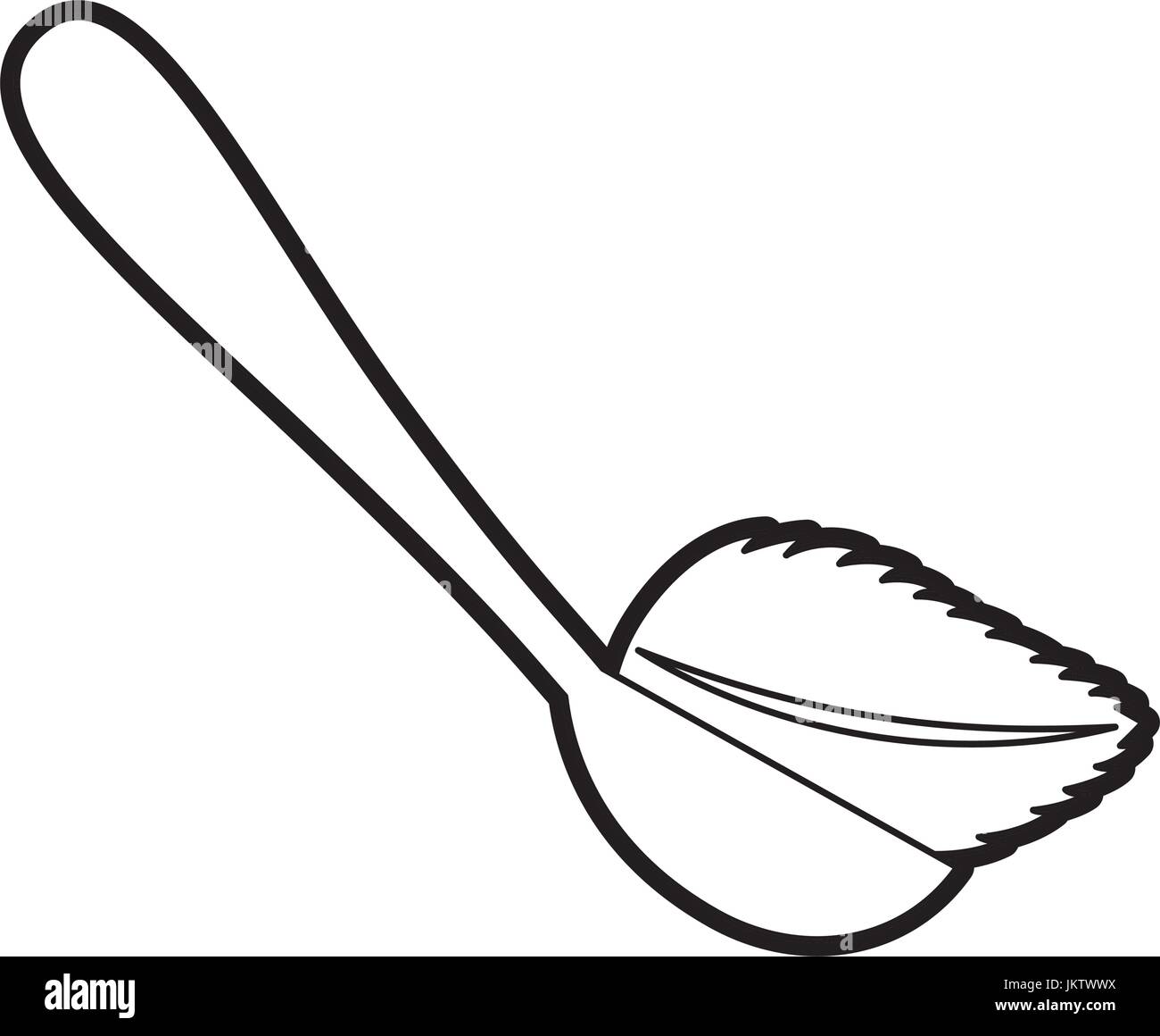 Spoon leaf food cutlery symbol hi-res stock photography and images - Alamy