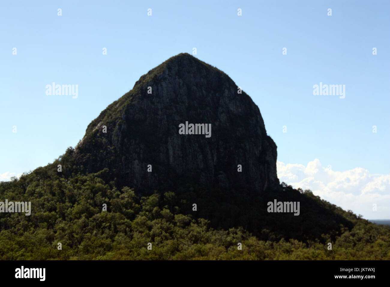 Australian volcanic plug Tibberoowuccum in Glass House Mountains ...