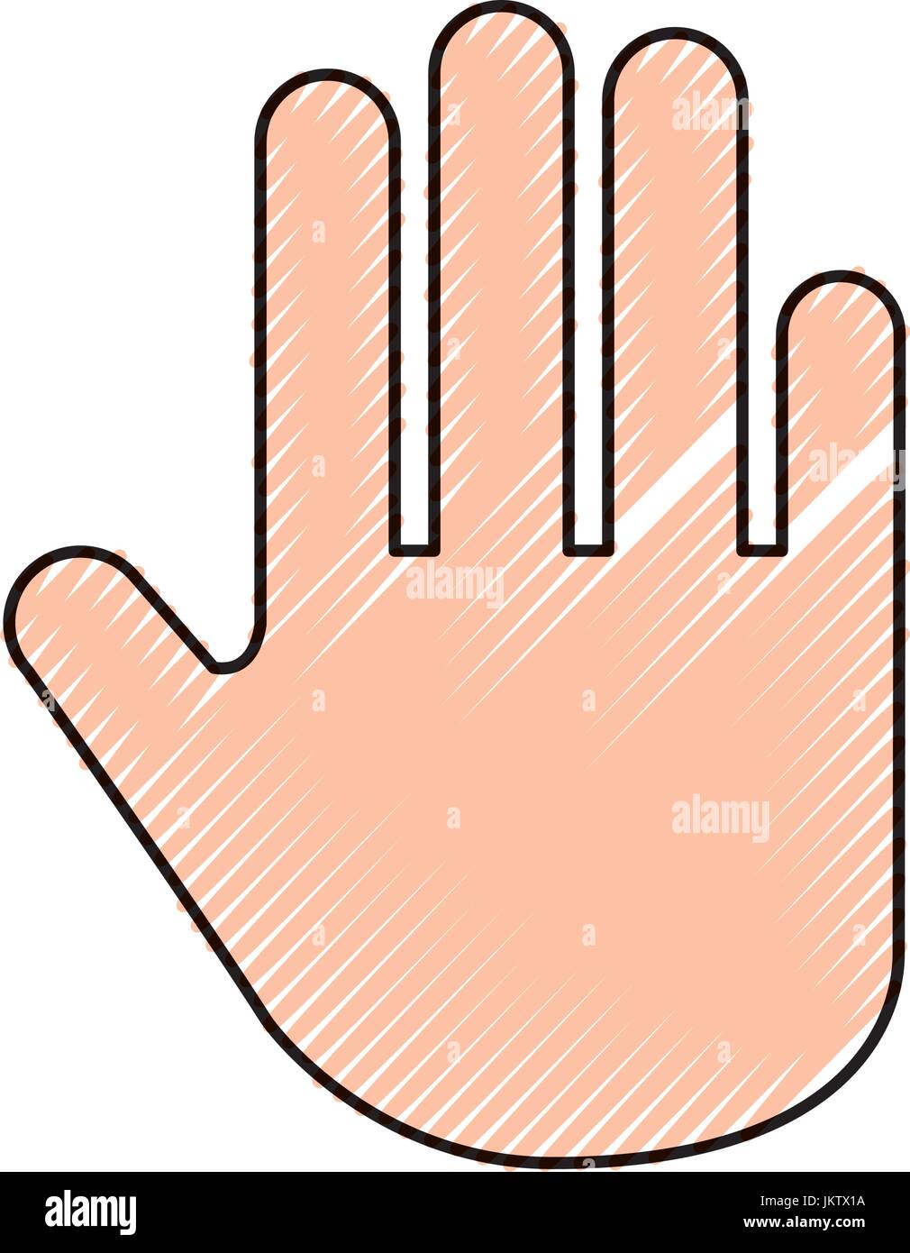 hand human stop icon Stock Vector Image & Art - Alamy