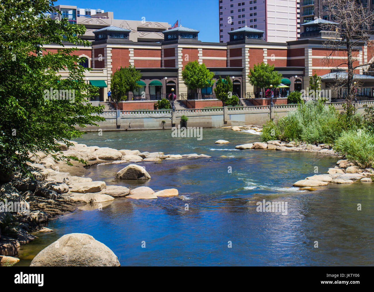 Truckee River Near River Walk In Reno, Nevada Stock Photo - Alamy