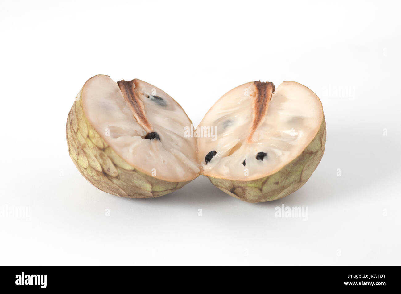 ANNONA CHERIMOLA FRUIT CHERIMOYA on a white background Stock Photo - Alamy