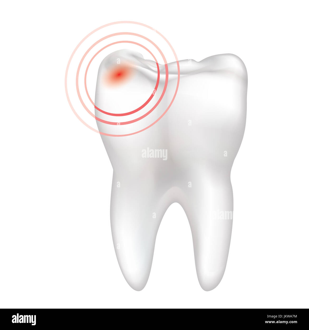 Tooth pain sign isolated. Teeth white sign. Dental medical illustration ...