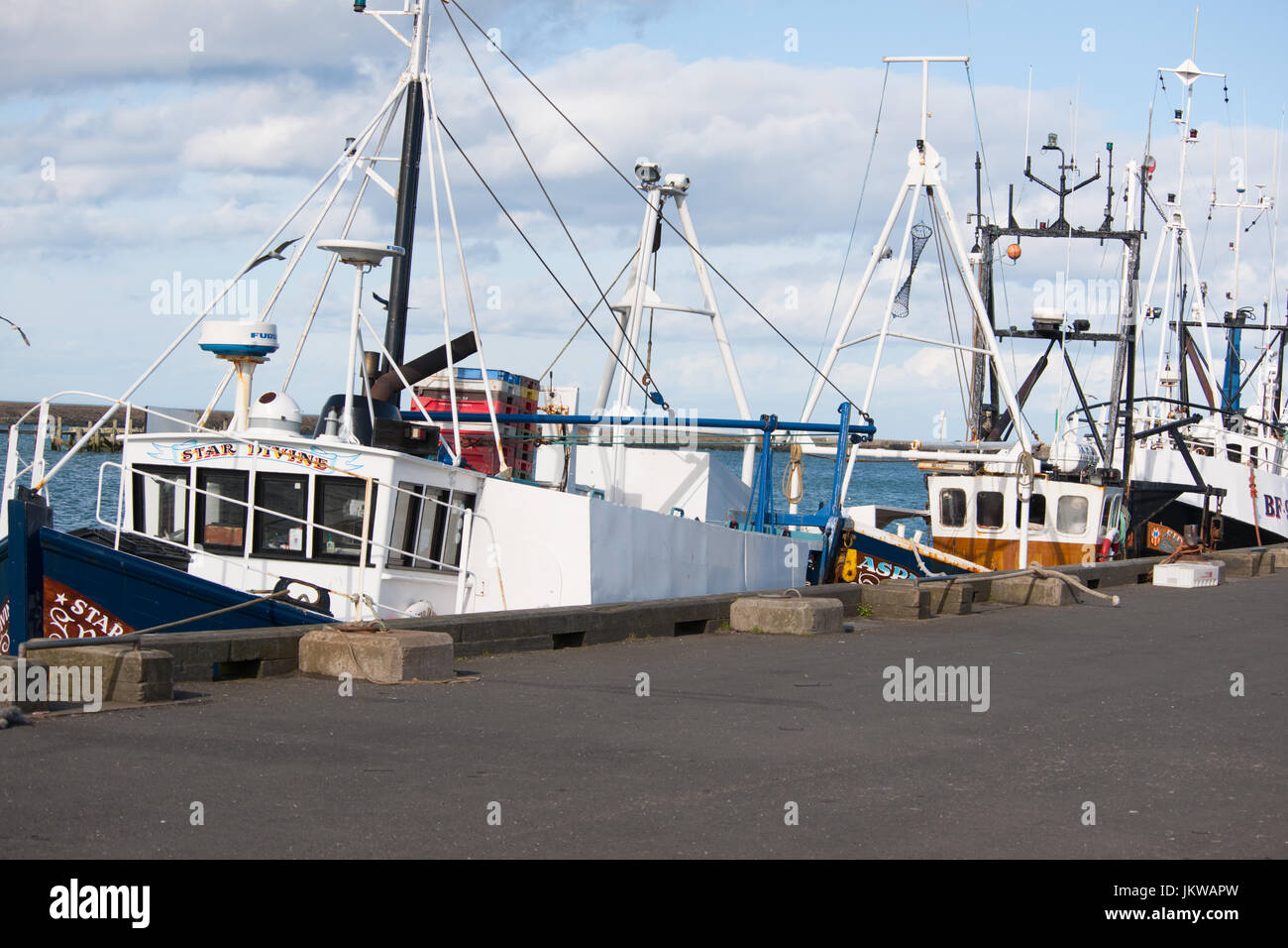 Fishing trawler landing fish hi-res stock photography and images - Alamy