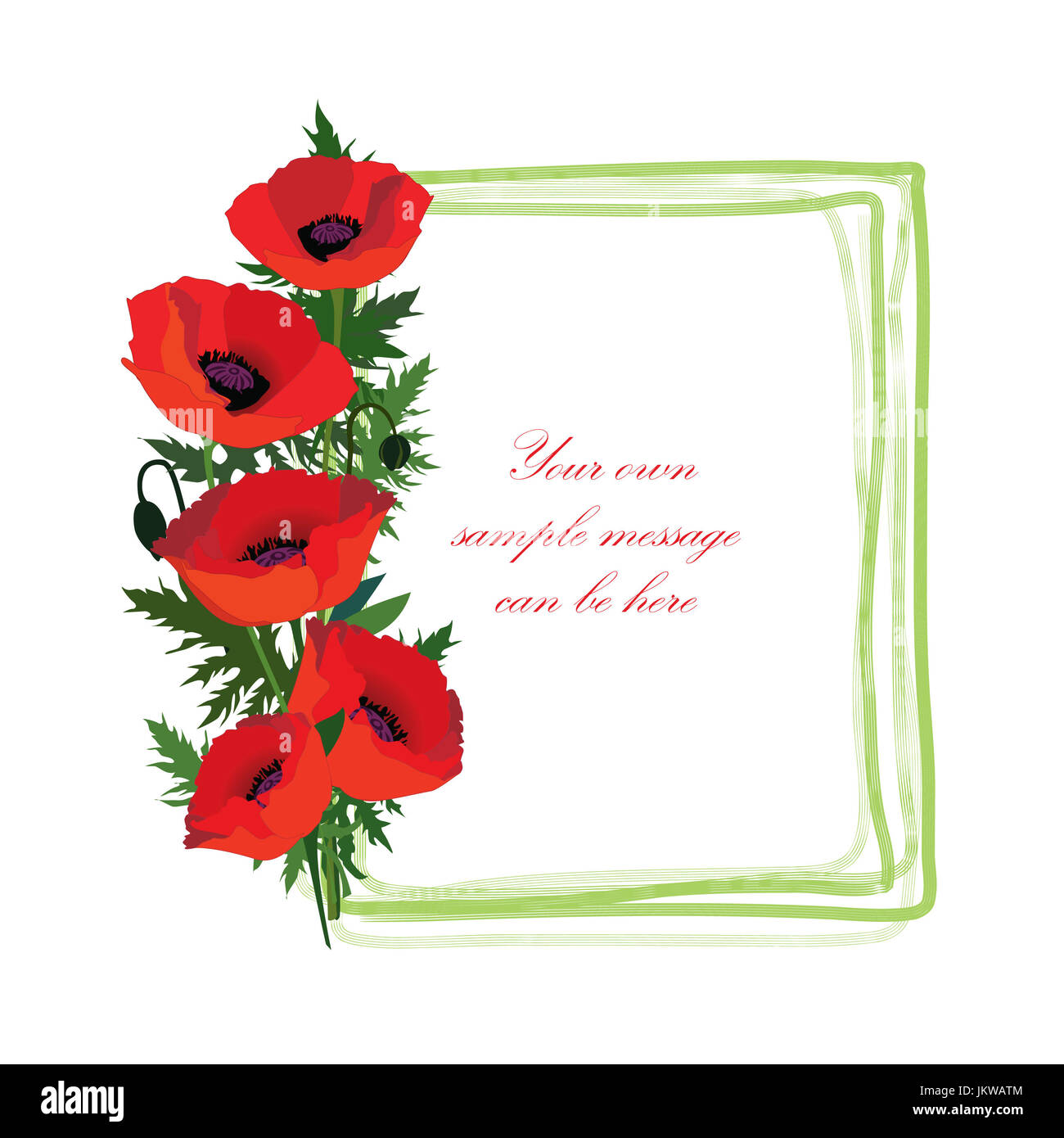 Floral background. Flower bouquet cover. Flourish greeting card Stock ...