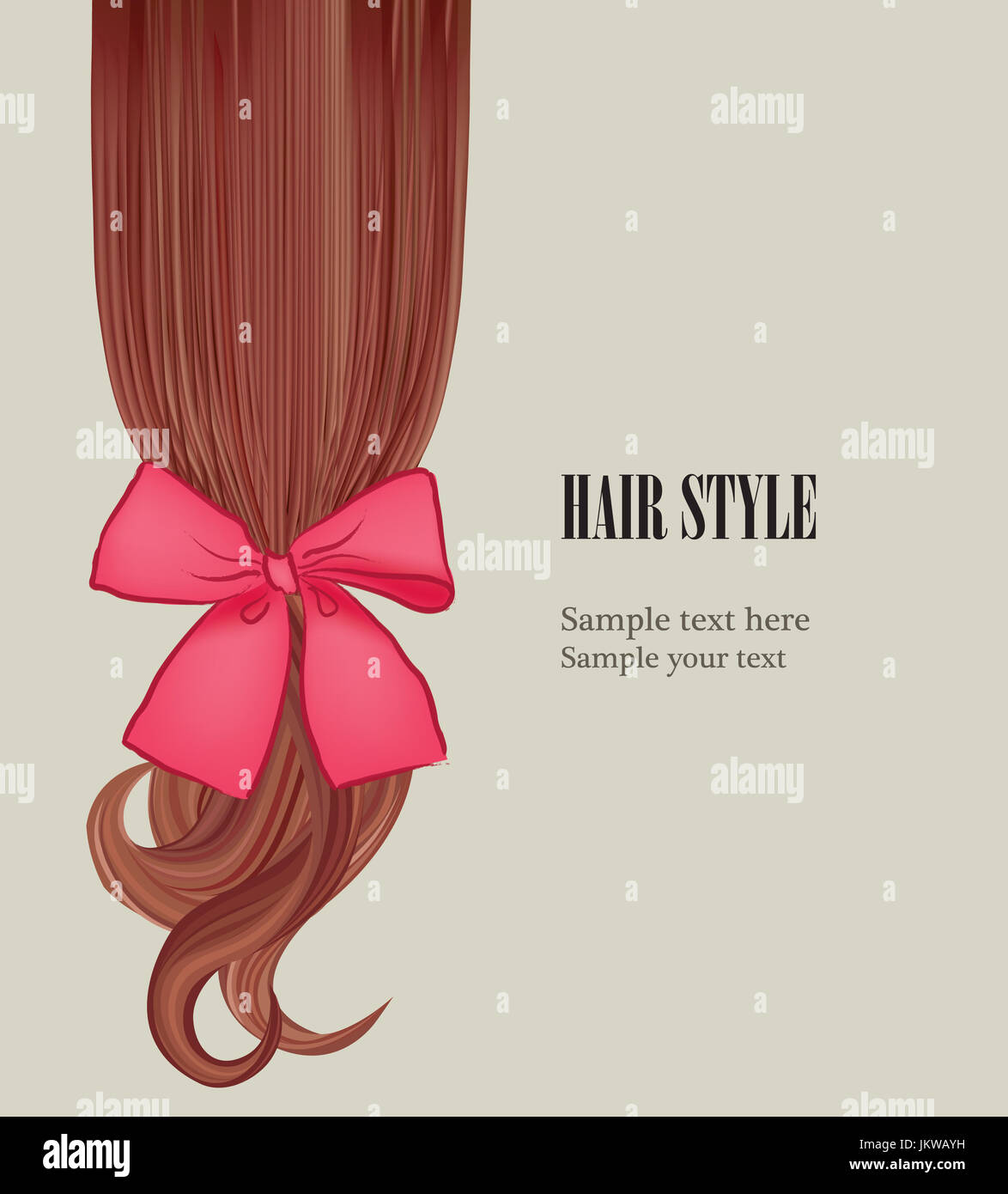 Hair style background Curly blond hair decorative border Stock Photo ...