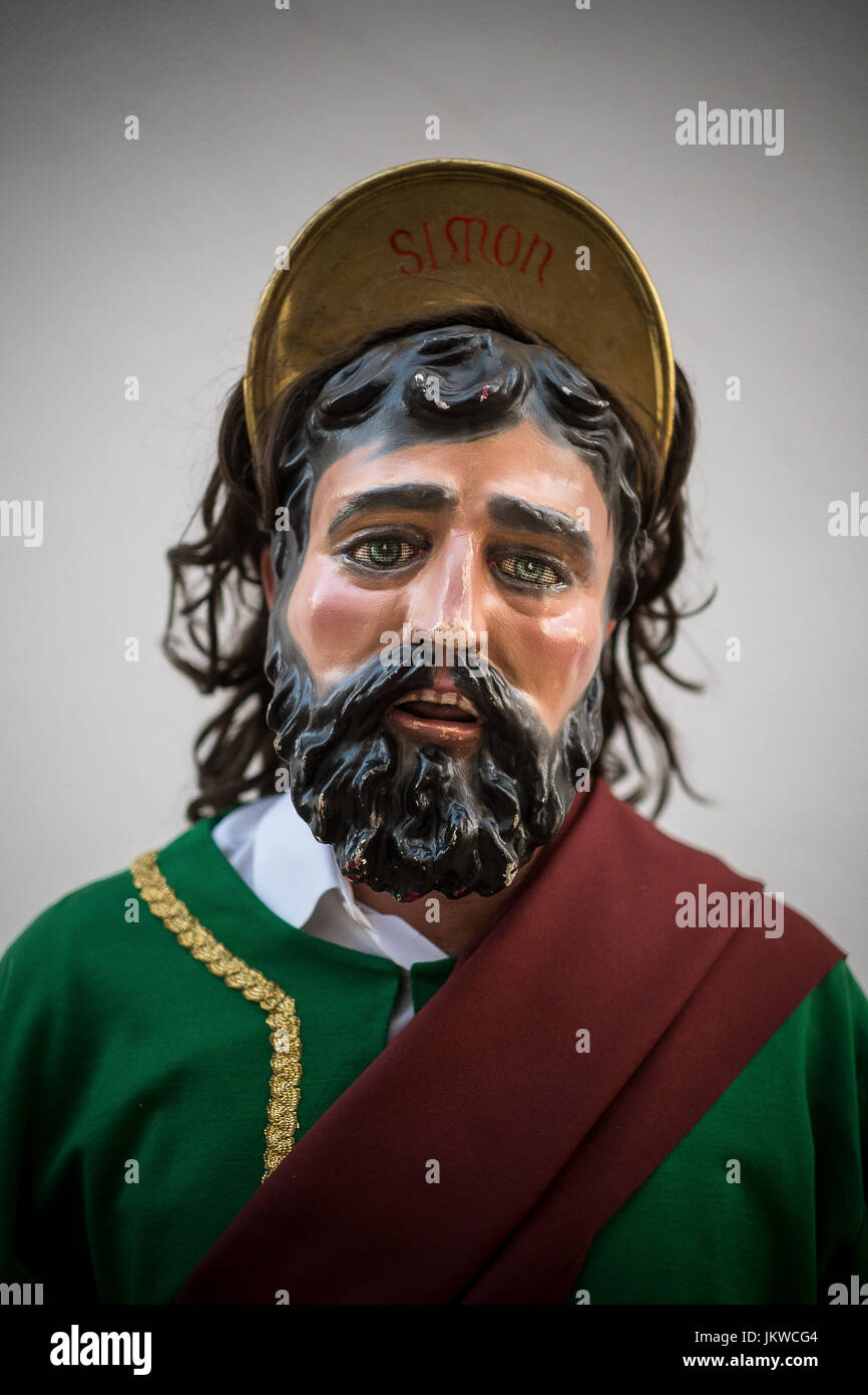 Neighbour dressed up as the apostle Simon for the feet lavatorie and ...