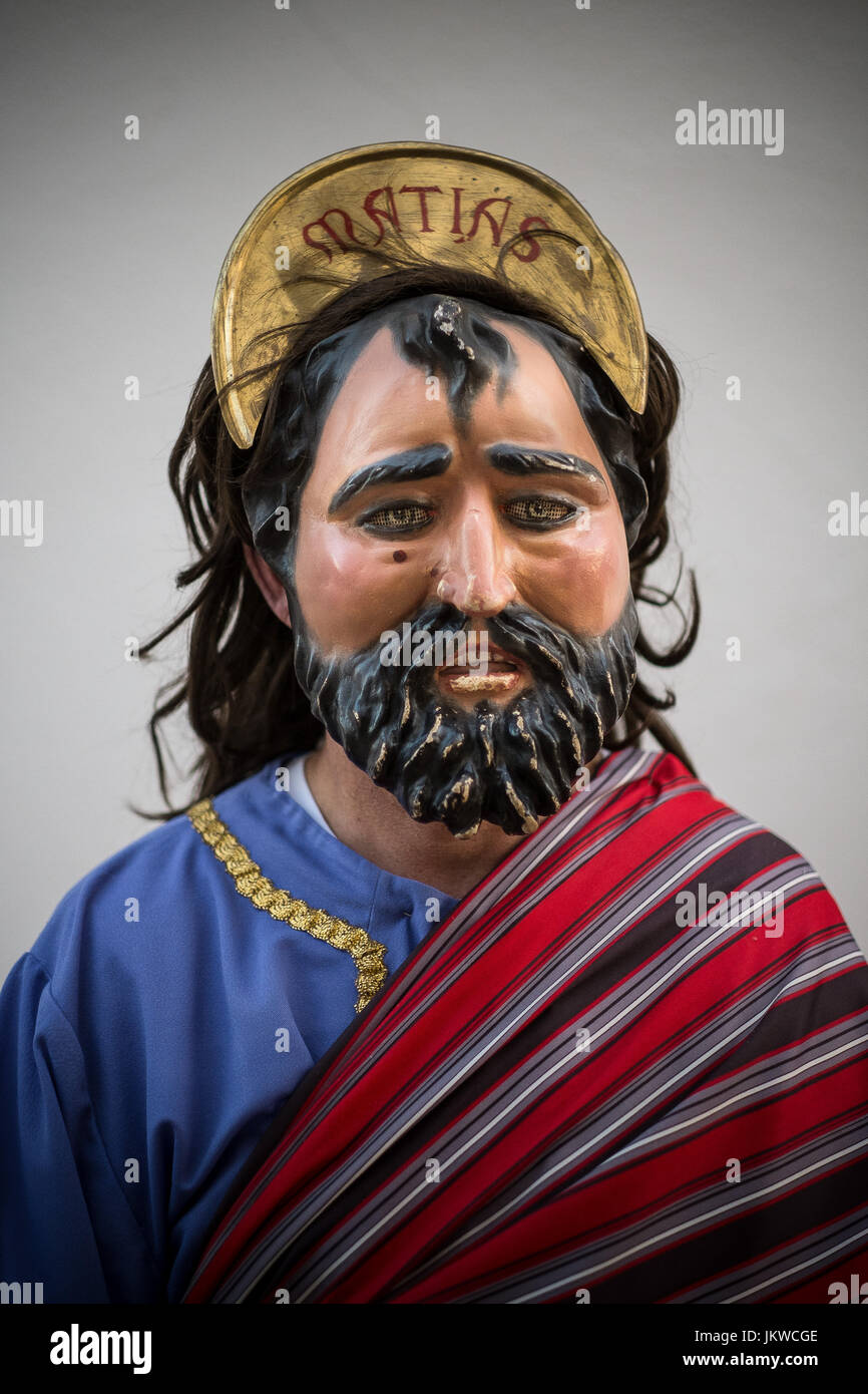 Neighbour dressed up as the apostle Matias for the feet lavatorie and ...