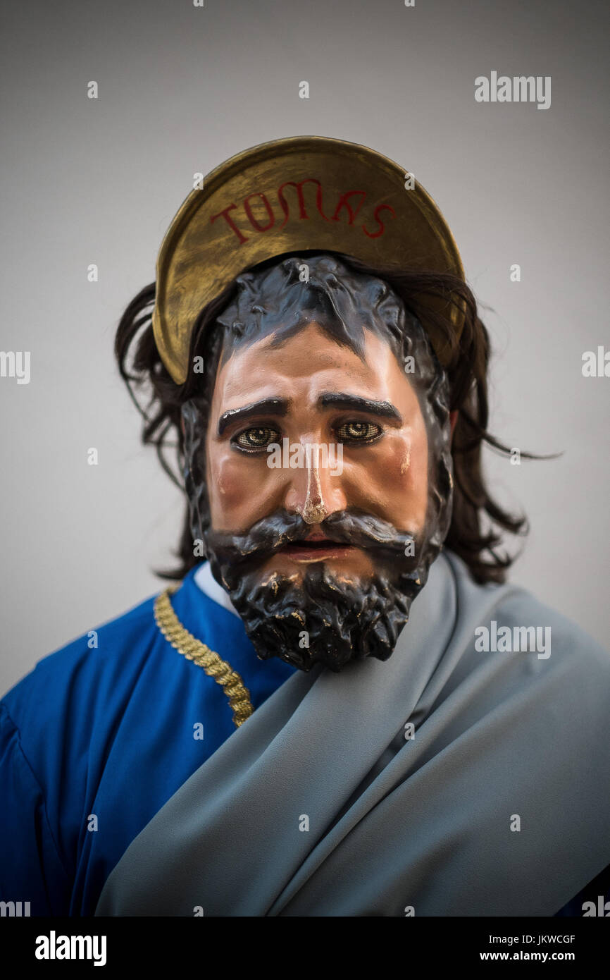 Neighbour dressed up as the apostle Thomas for the feet lavatorie and ...