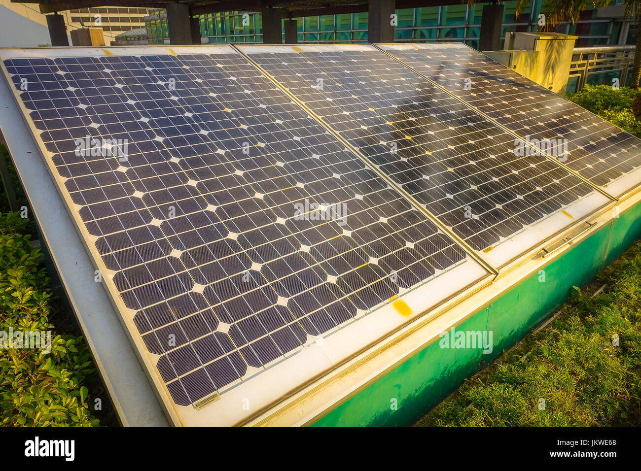 Solar pannel in victoria peak tower and tram in Hong Kong Stock Photo ...