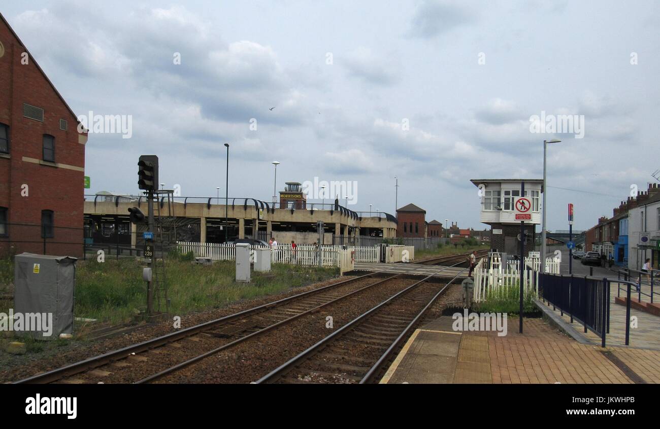 Redcar railway station Stock Photo - Alamy
