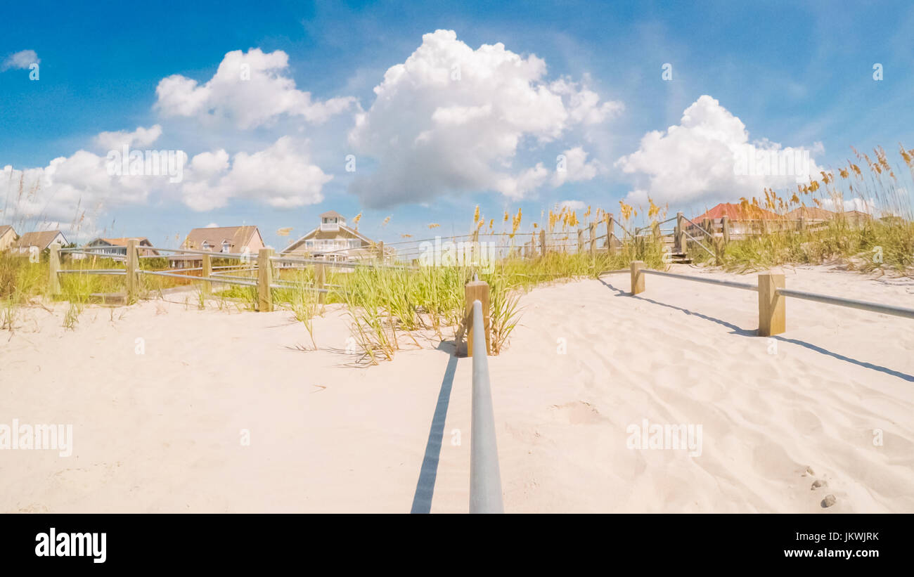 Summer vacation on the beach in South Carolina Stock Photo - Alamy