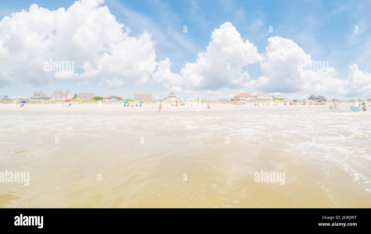 Summer vacation on the beach in South Carolina Stock Photo - Alamy