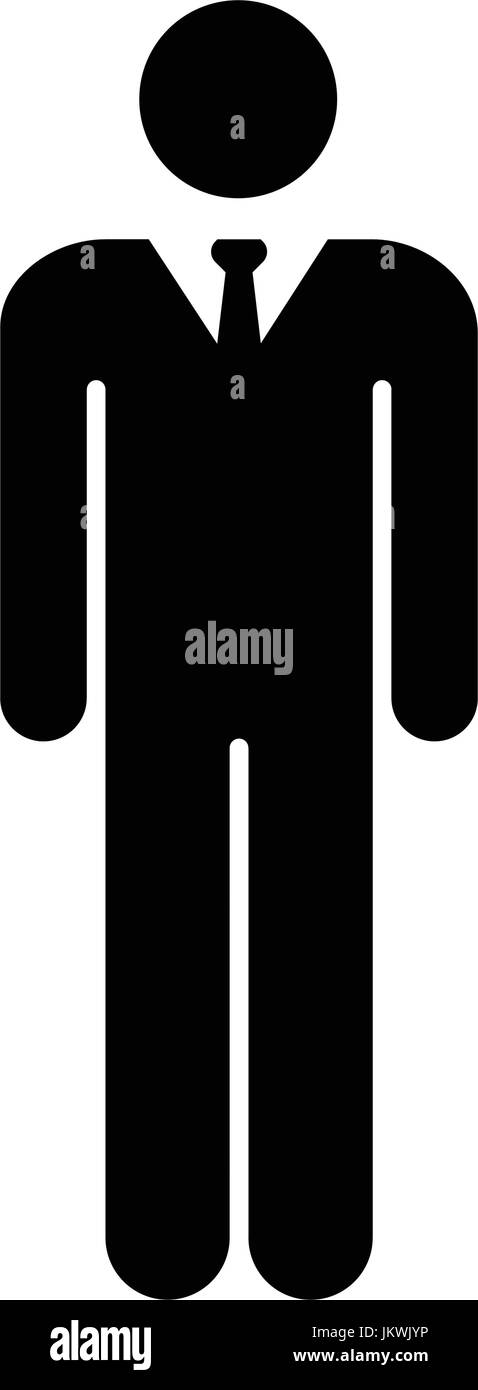 Businessman Icon Vector Person Symbol in Glyph Pictogram illustration ...