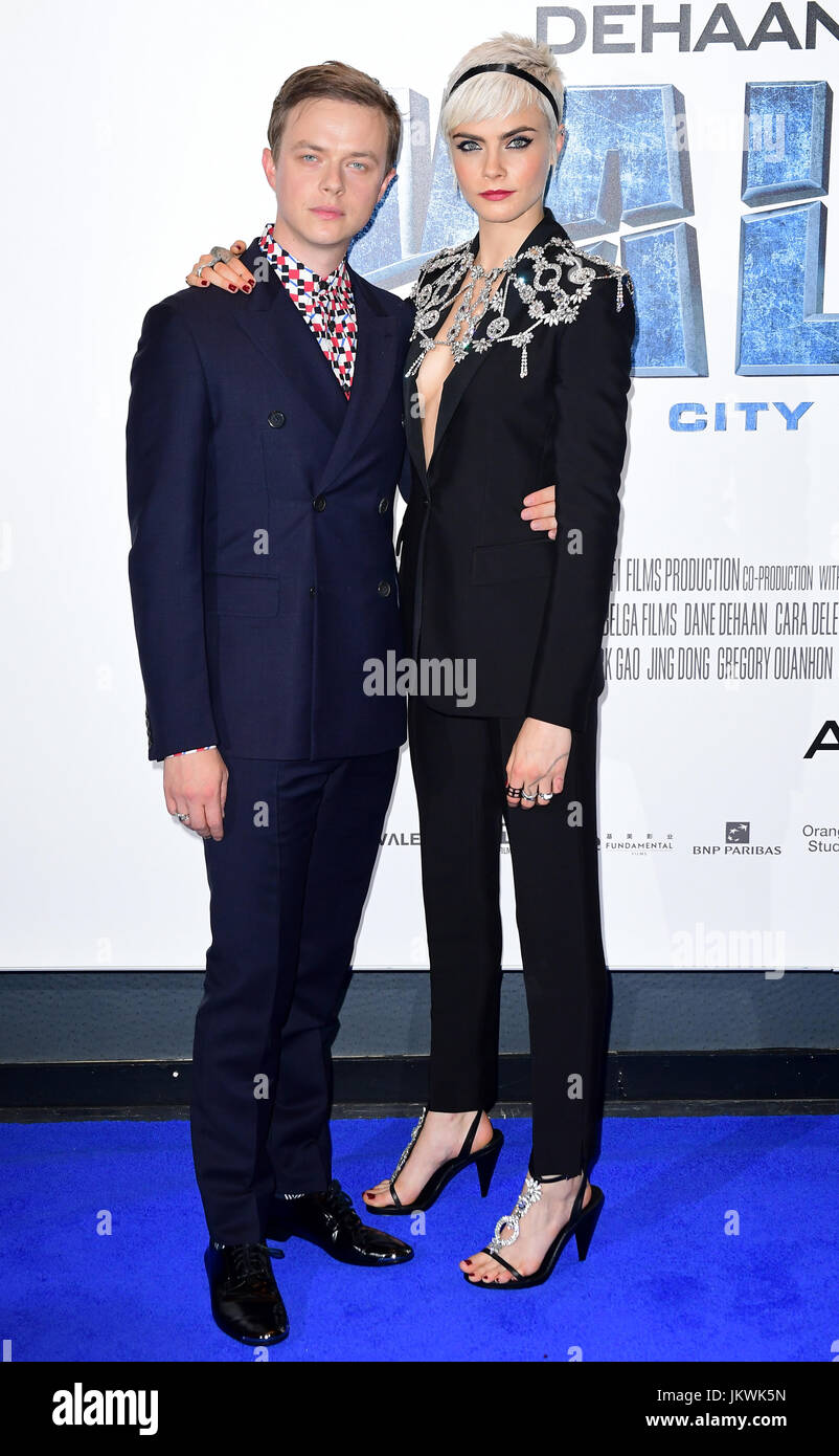 Dane DeHaan and Cara Delevengne attending the European premiere of ...