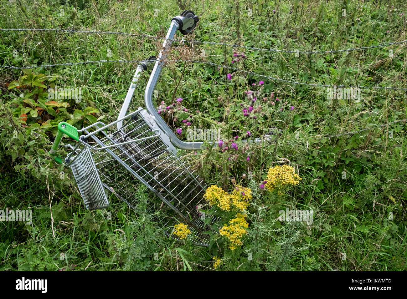 Dumped trolley hi-res stock photography and images - Alamy