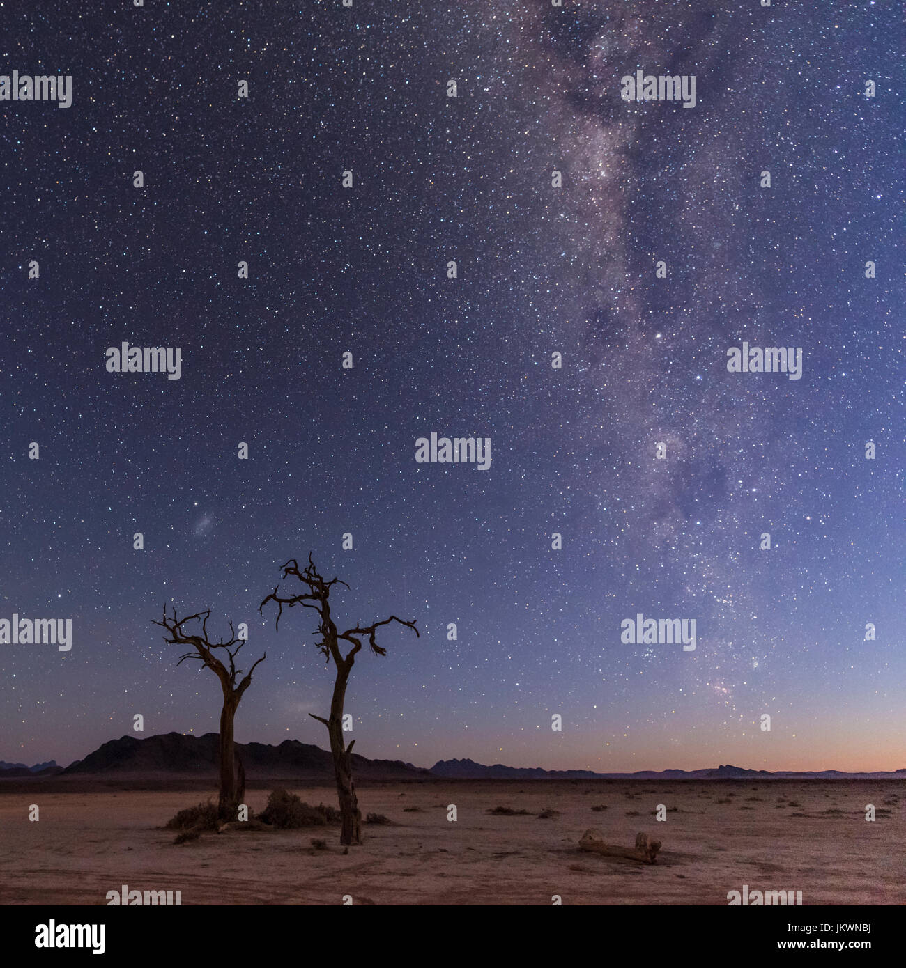 Star Trails and Milky Way Photography in Namibia Stock Photo - Alamy