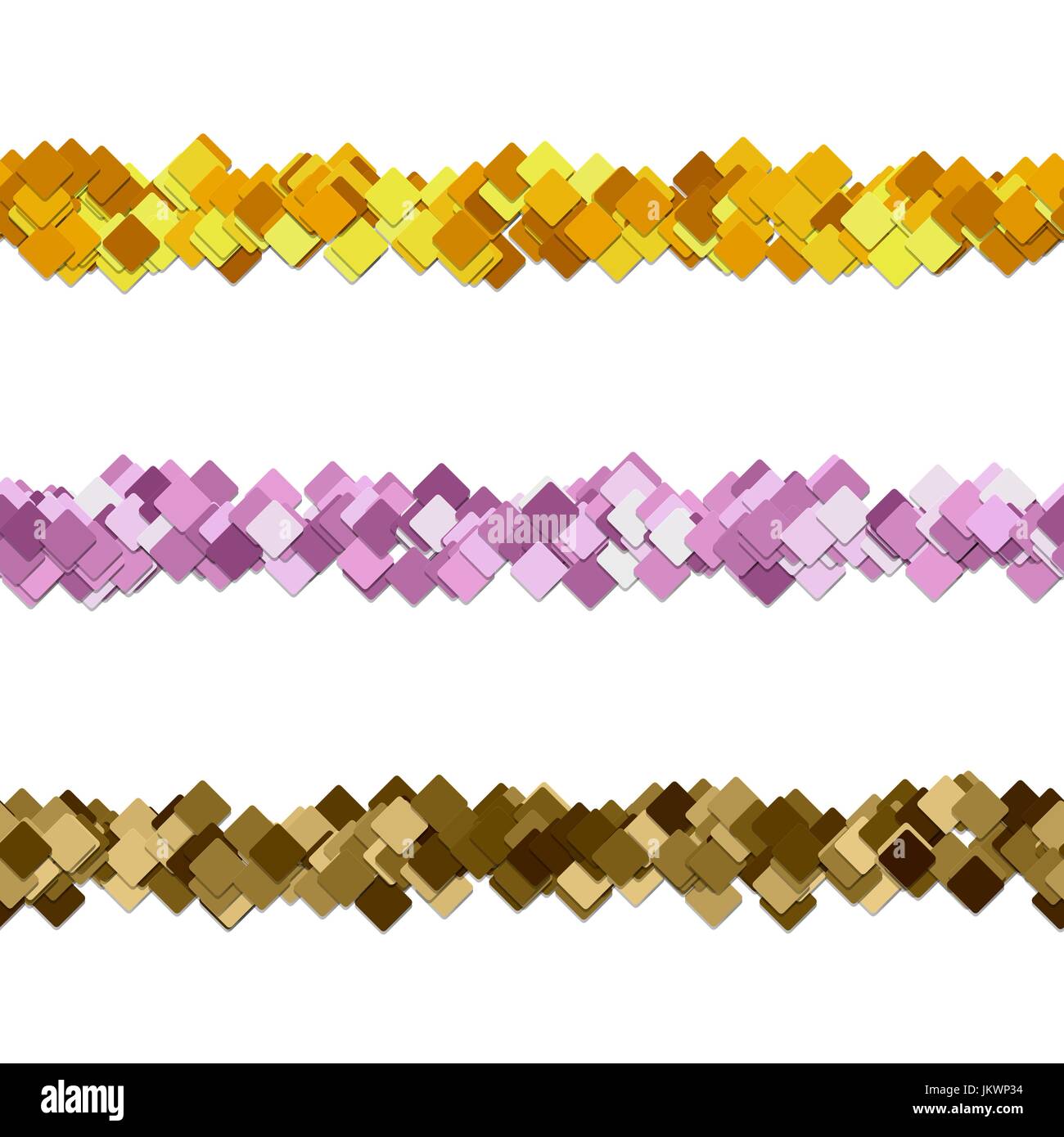 Repeatable square pattern paragraph dividing line design set - vector ...