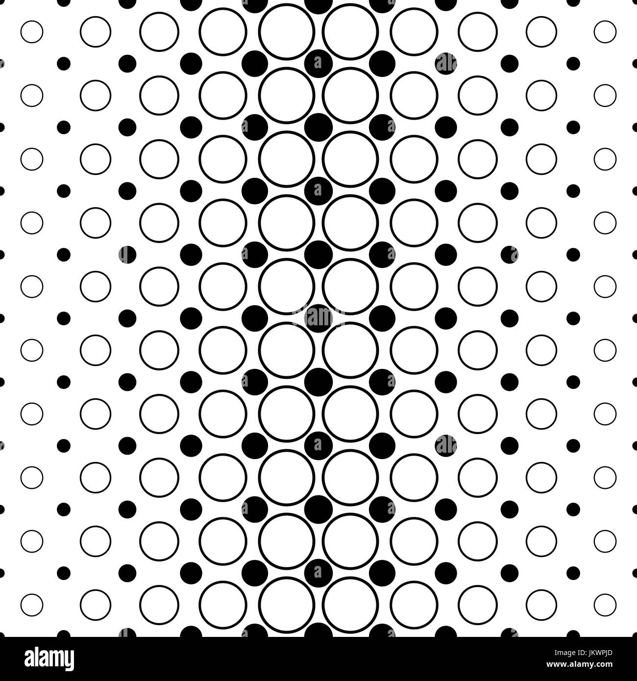 Monochromatic Circle Pattern Abstract Geometrical Background Graphic From Dots And Circles
