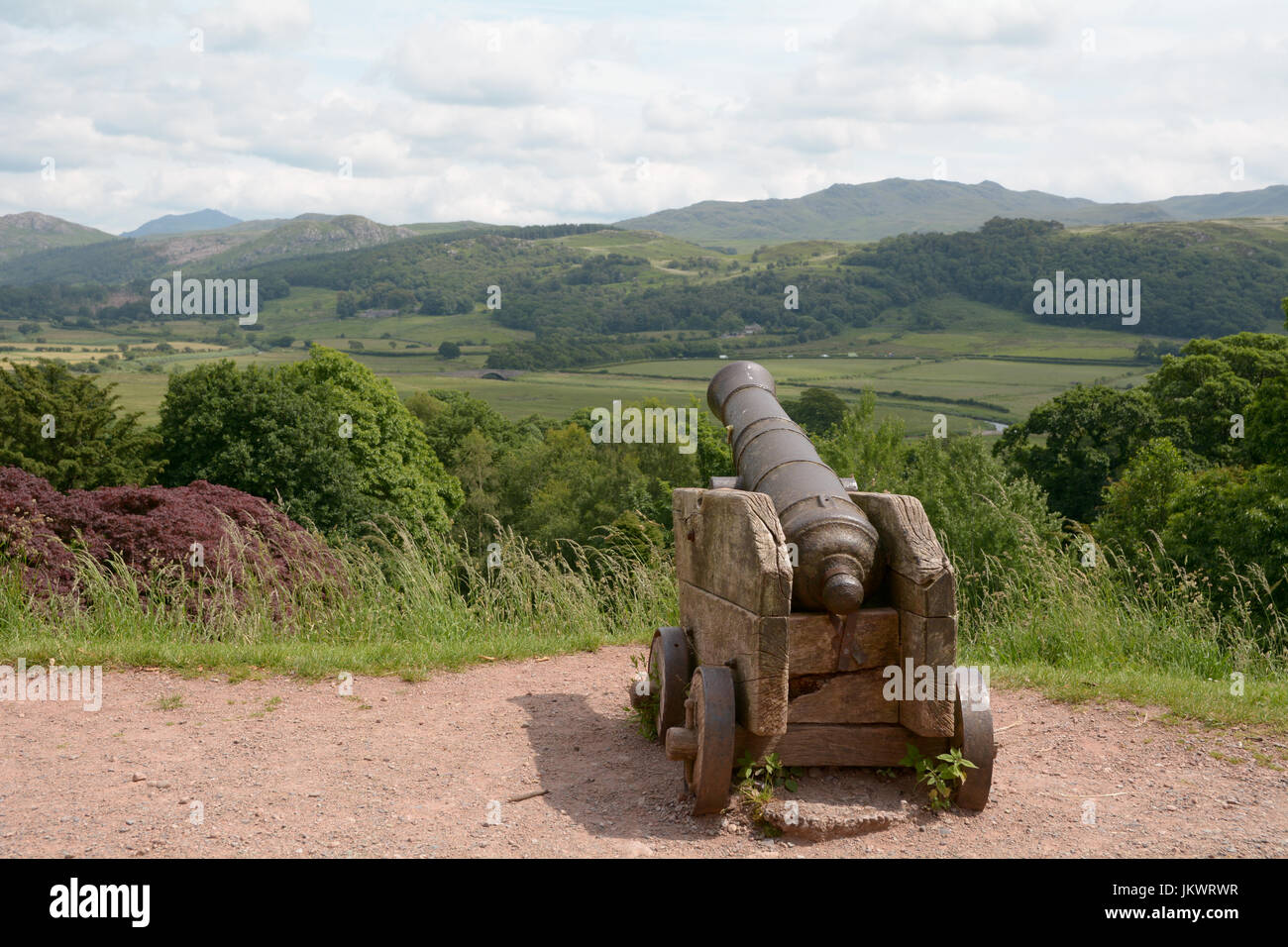 Old cannon on hillside Stock Photo - Alamy