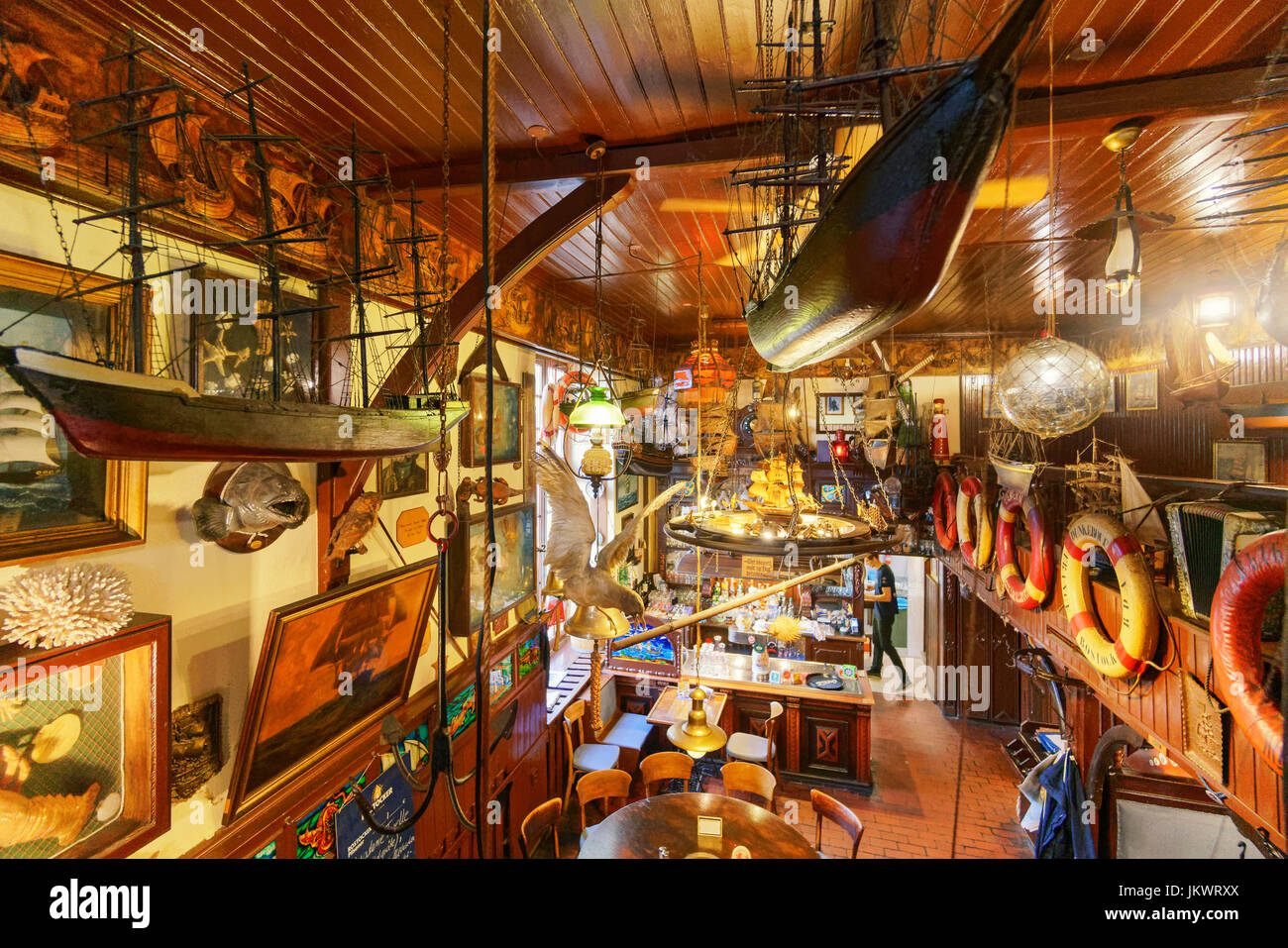 Zur Kogge, famous harbor bar and restaurant , Rostock , Mecklenburg ...