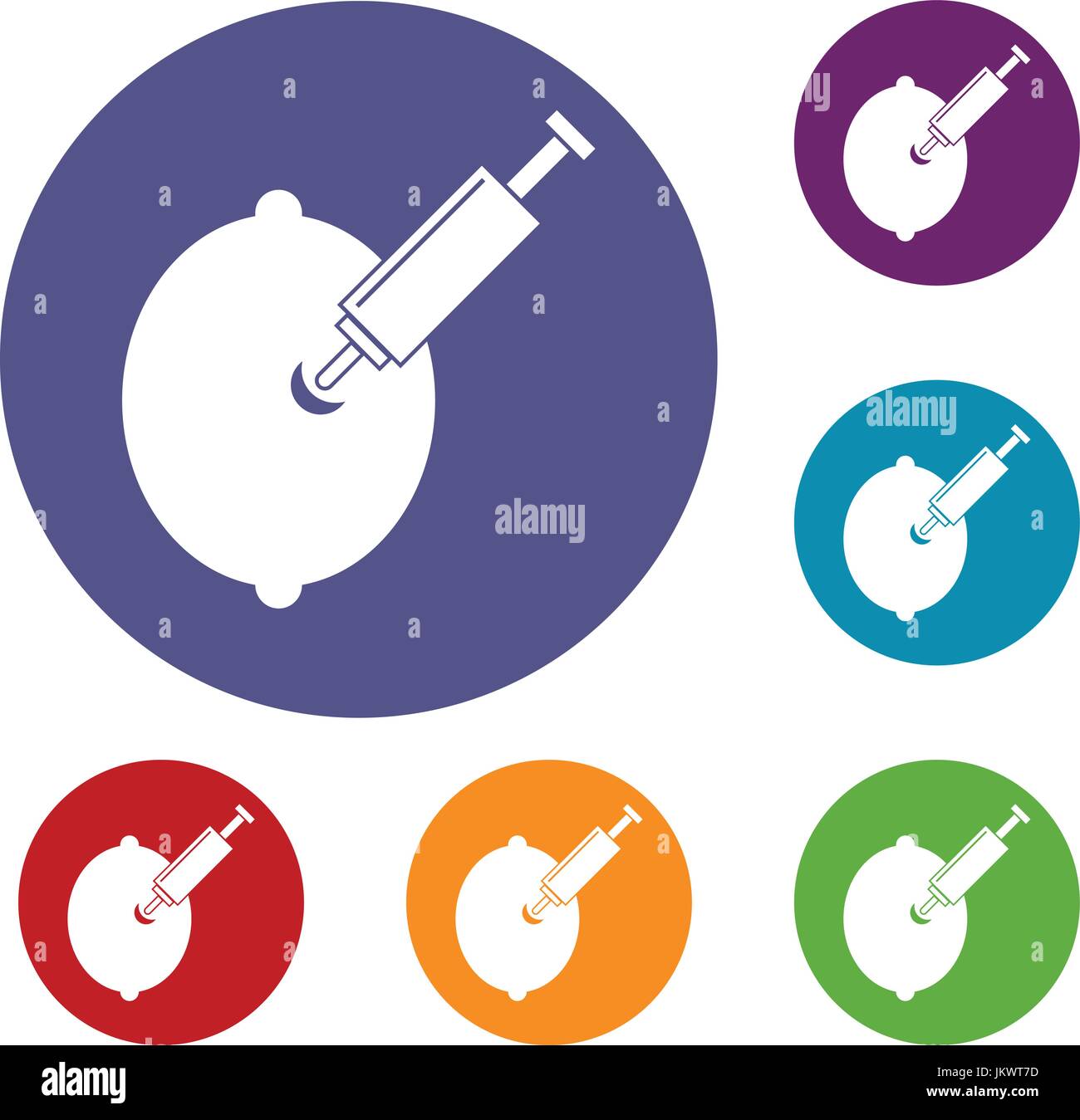 GMO lemon with syringe icons set Stock Vector Image & Art - Alamy