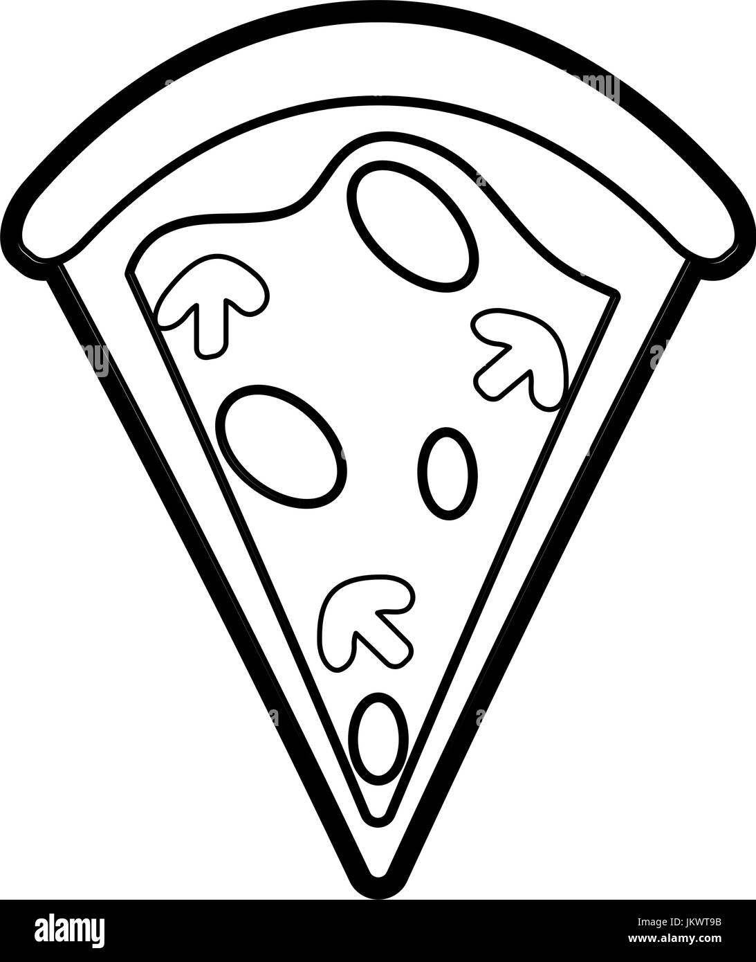 Delicious traditional pizza eating Black and White Stock Photos ...