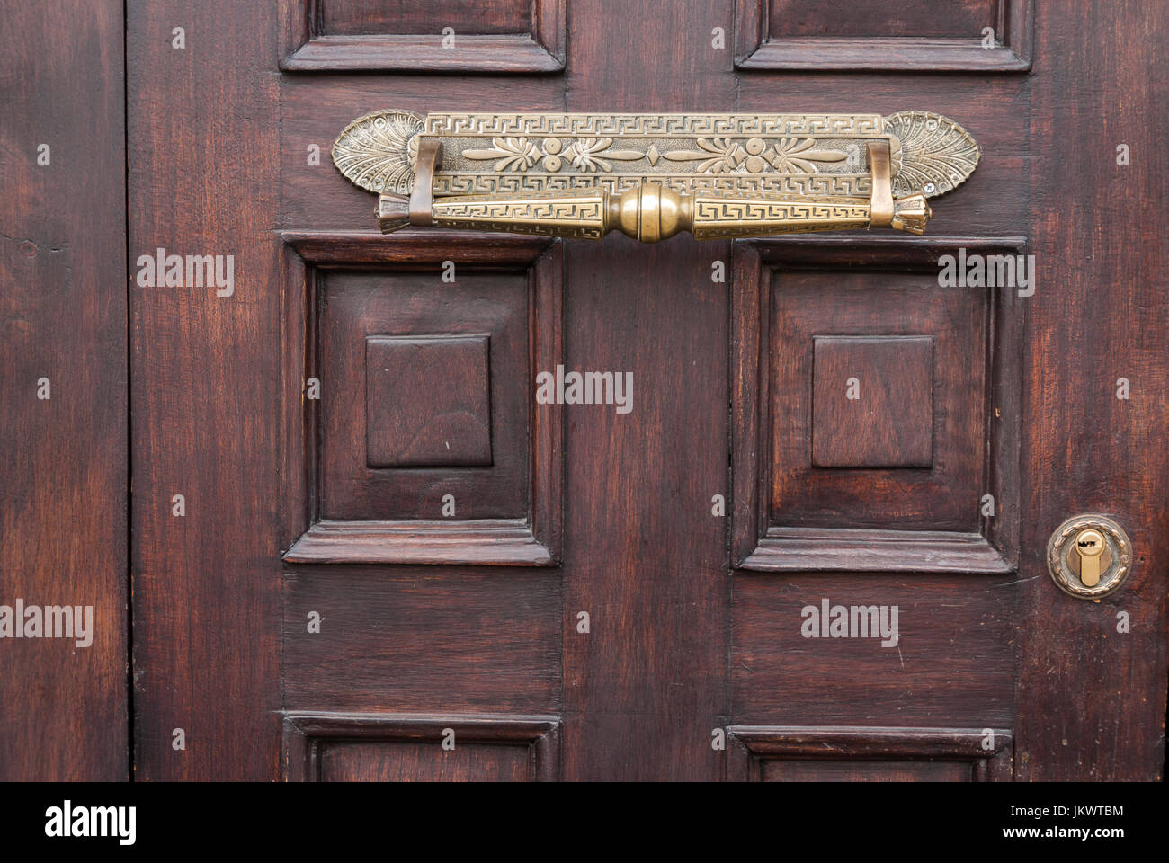detail of a vintage door handle Stock Photo - Alamy
