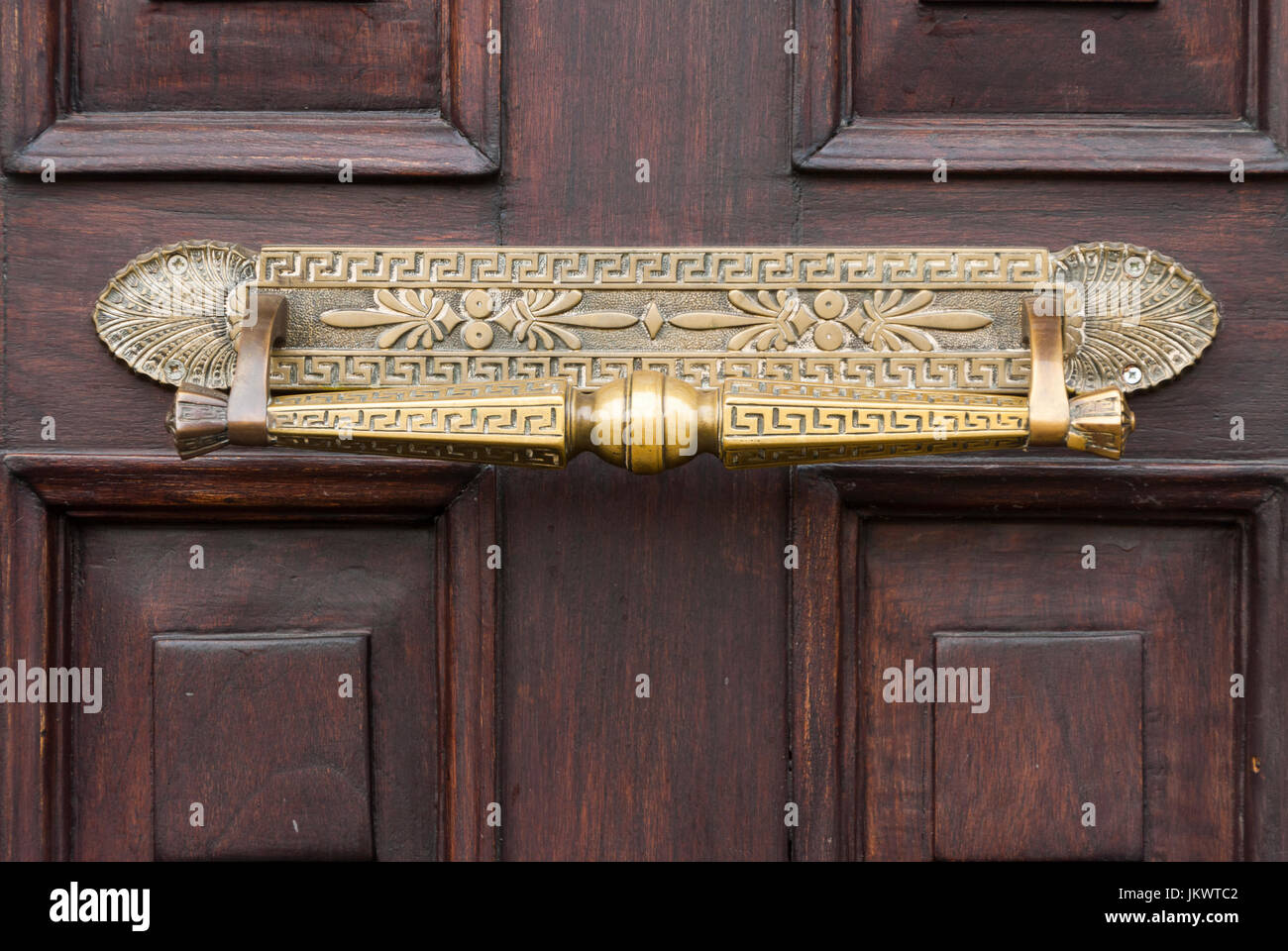 detail of a vintage door handle Stock Photo - Alamy