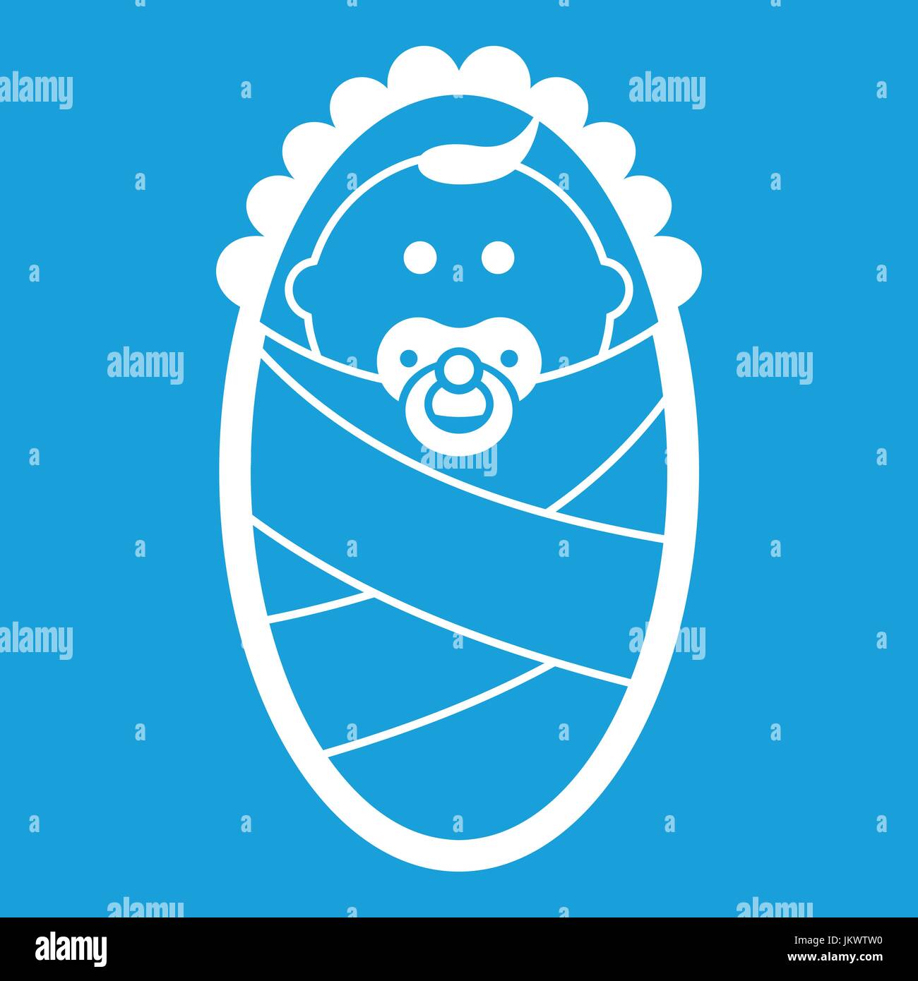 Newborn icon white Stock Vector Image & Art - Alamy