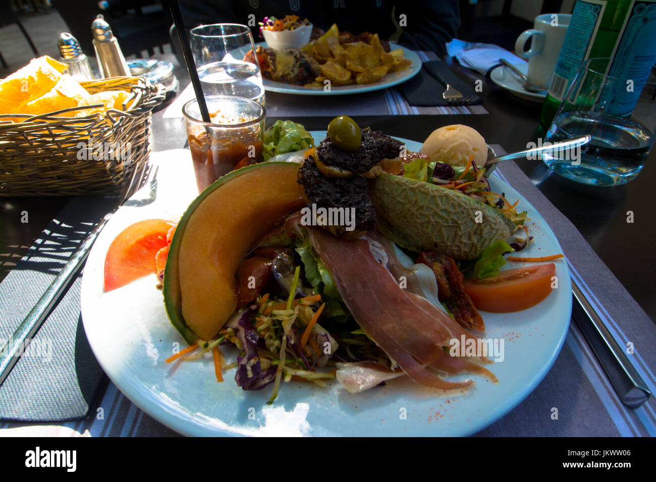 A healthy and typical plate in Provence Stock Photo - Alamy