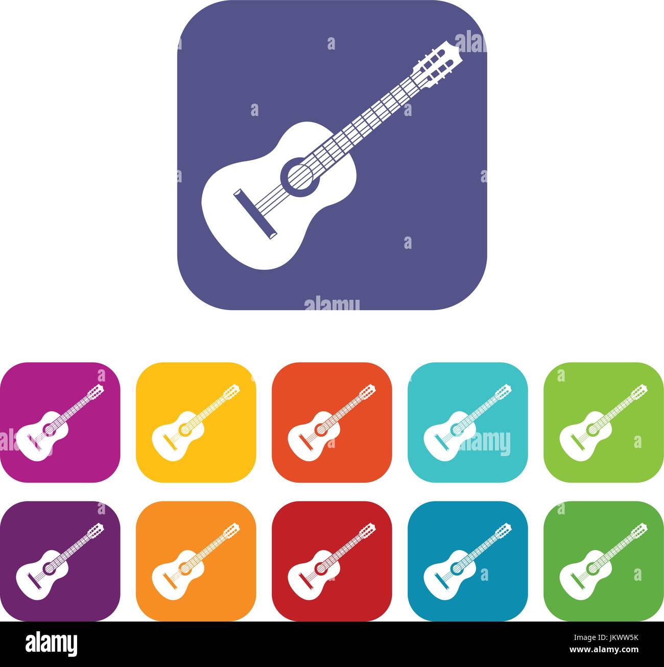 Guitar icons set Stock Vector Image & Art - Alamy