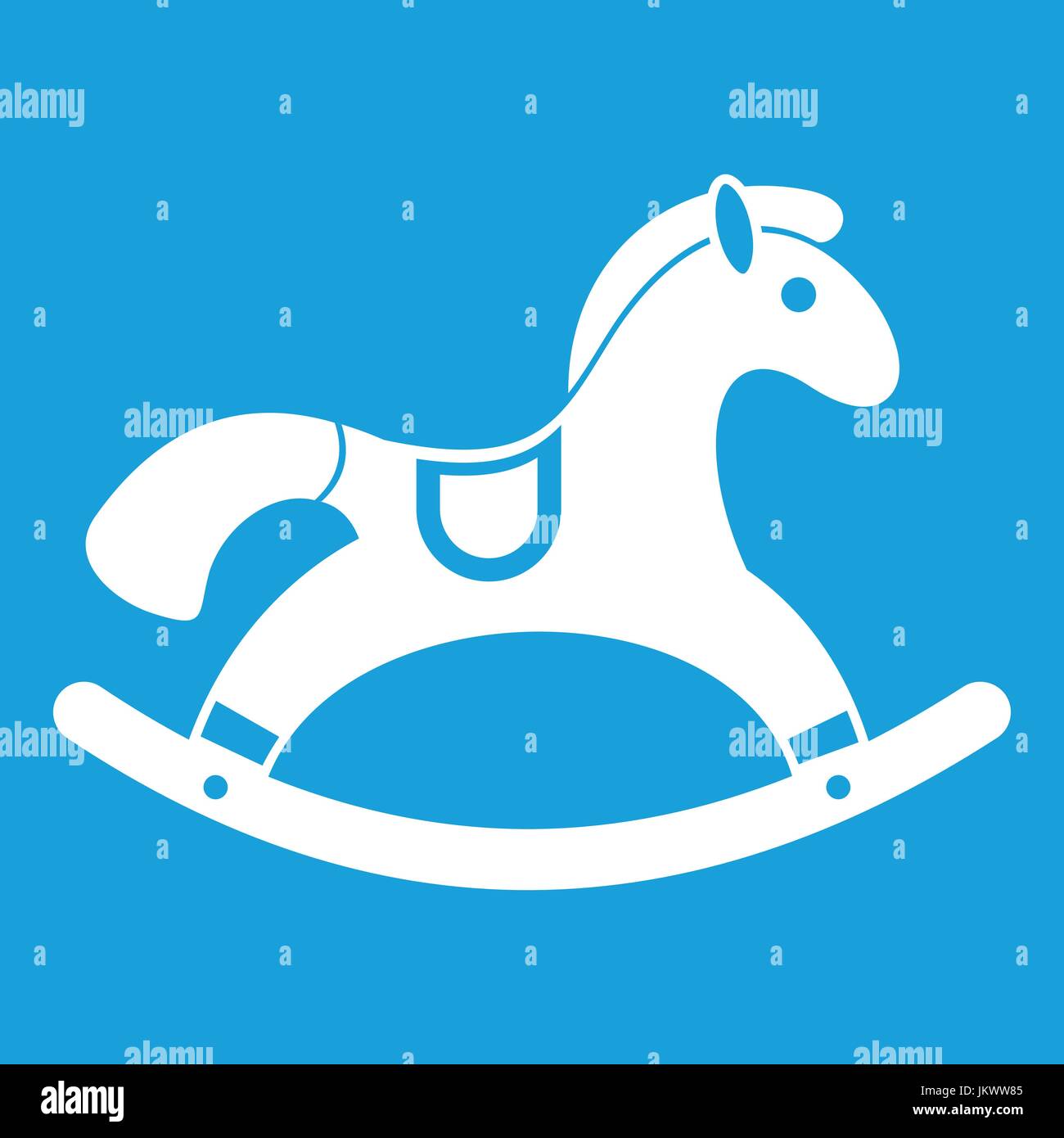 Rocking horse icon white Stock Vector Image & Art - Alamy