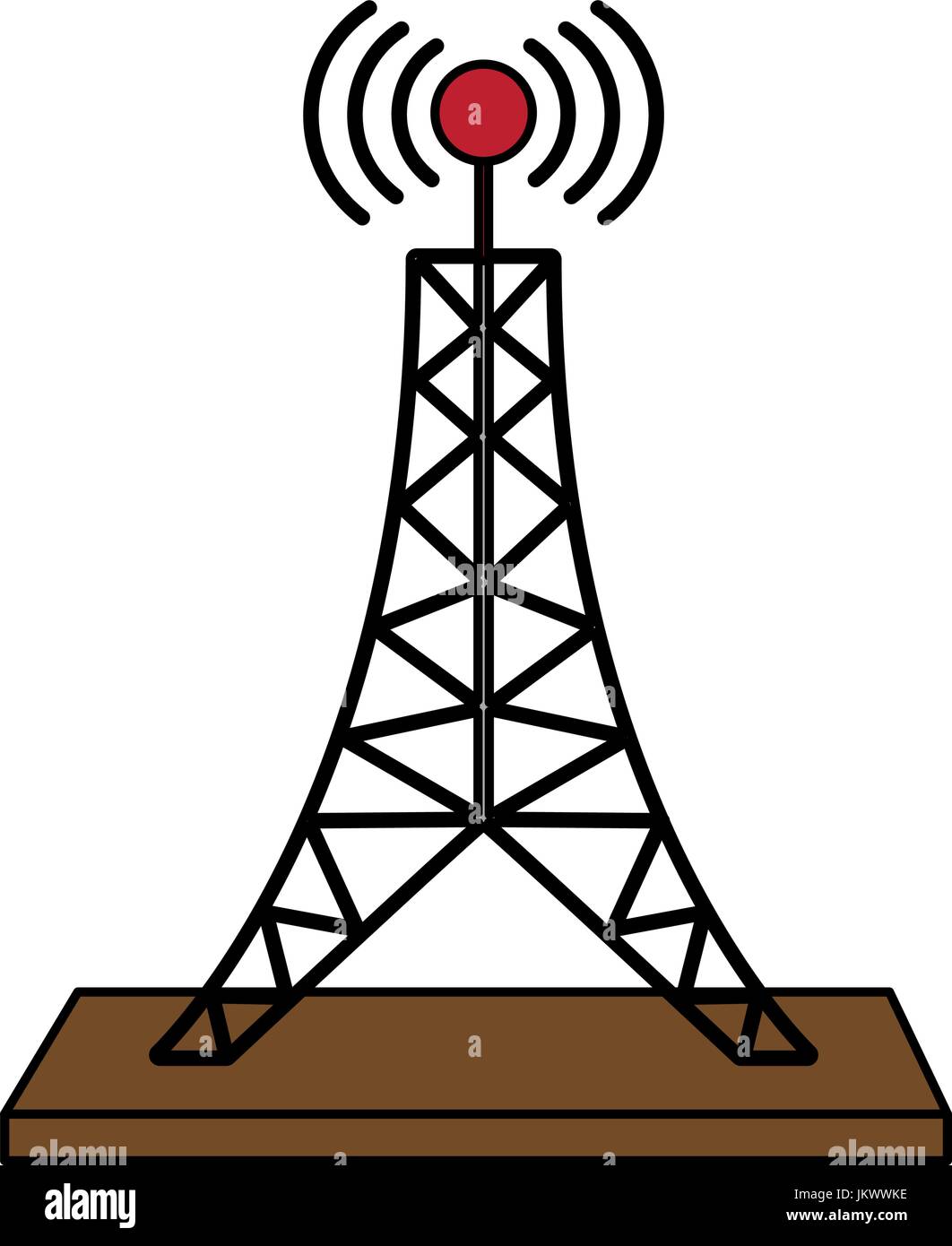 Mobile telecommunication mast Stock Vector Images - Alamy