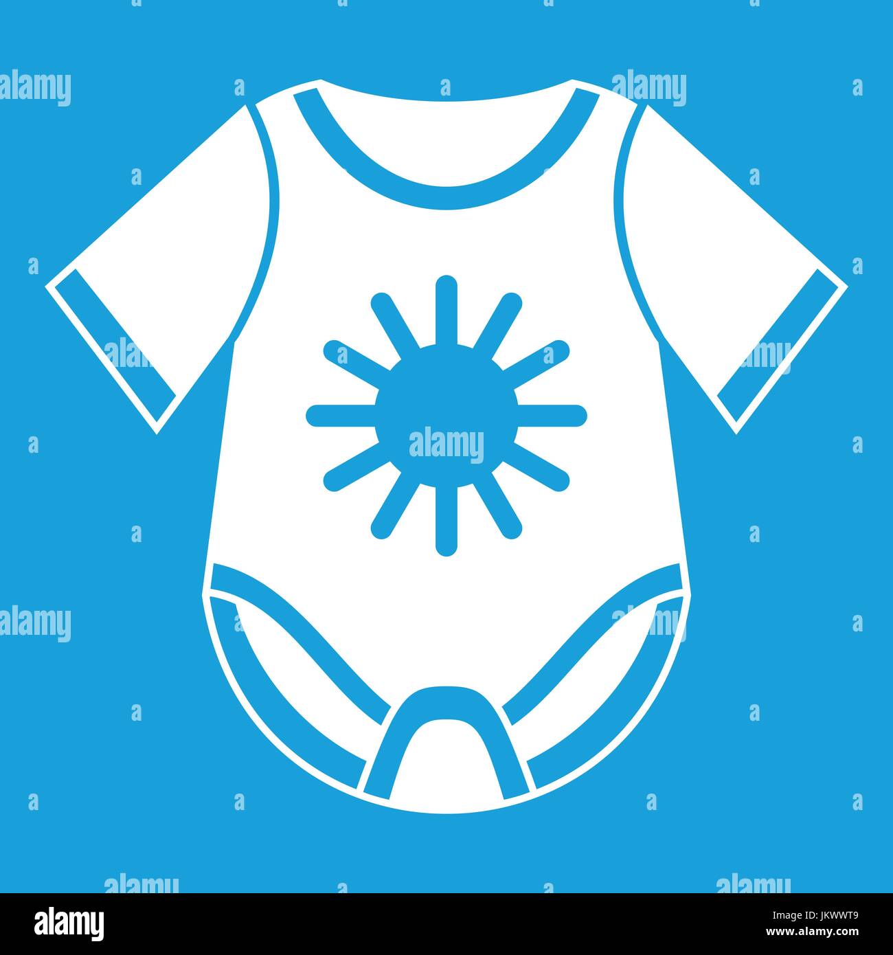 Baby bodysuit icon white Stock Vector Image & Art - Alamy