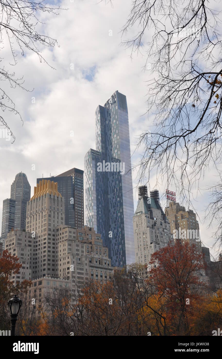 City building view from Central Park New York Stock Photo - Alamy