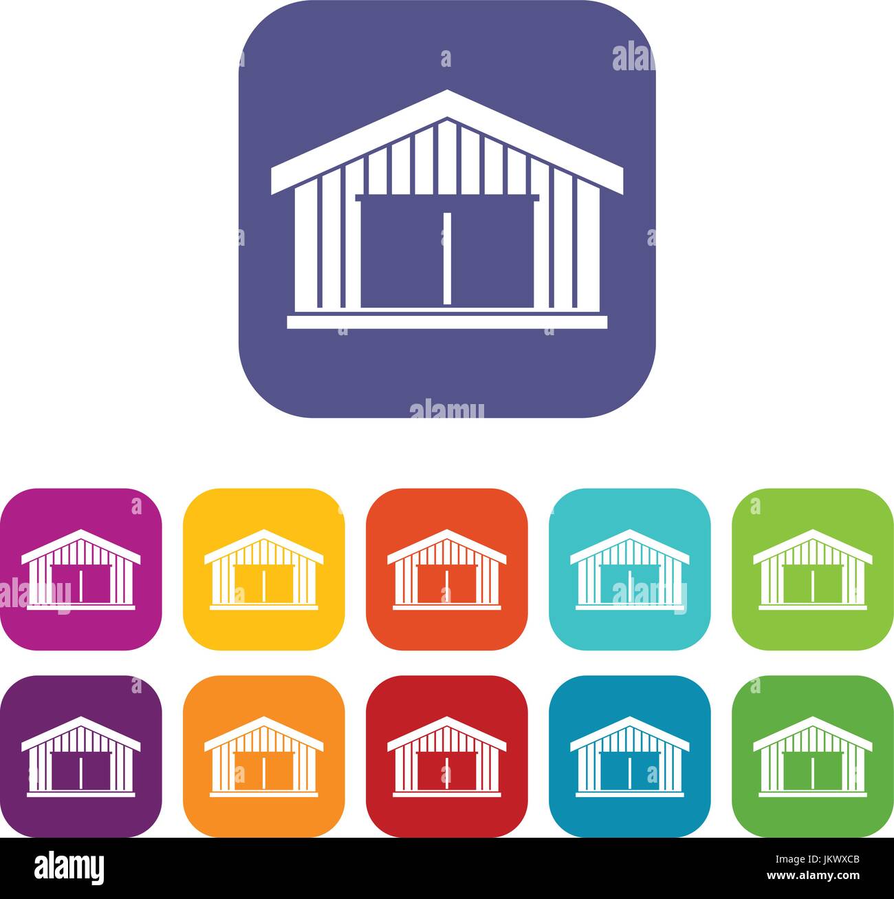 Garage icons set Stock Vector Image & Art - Alamy