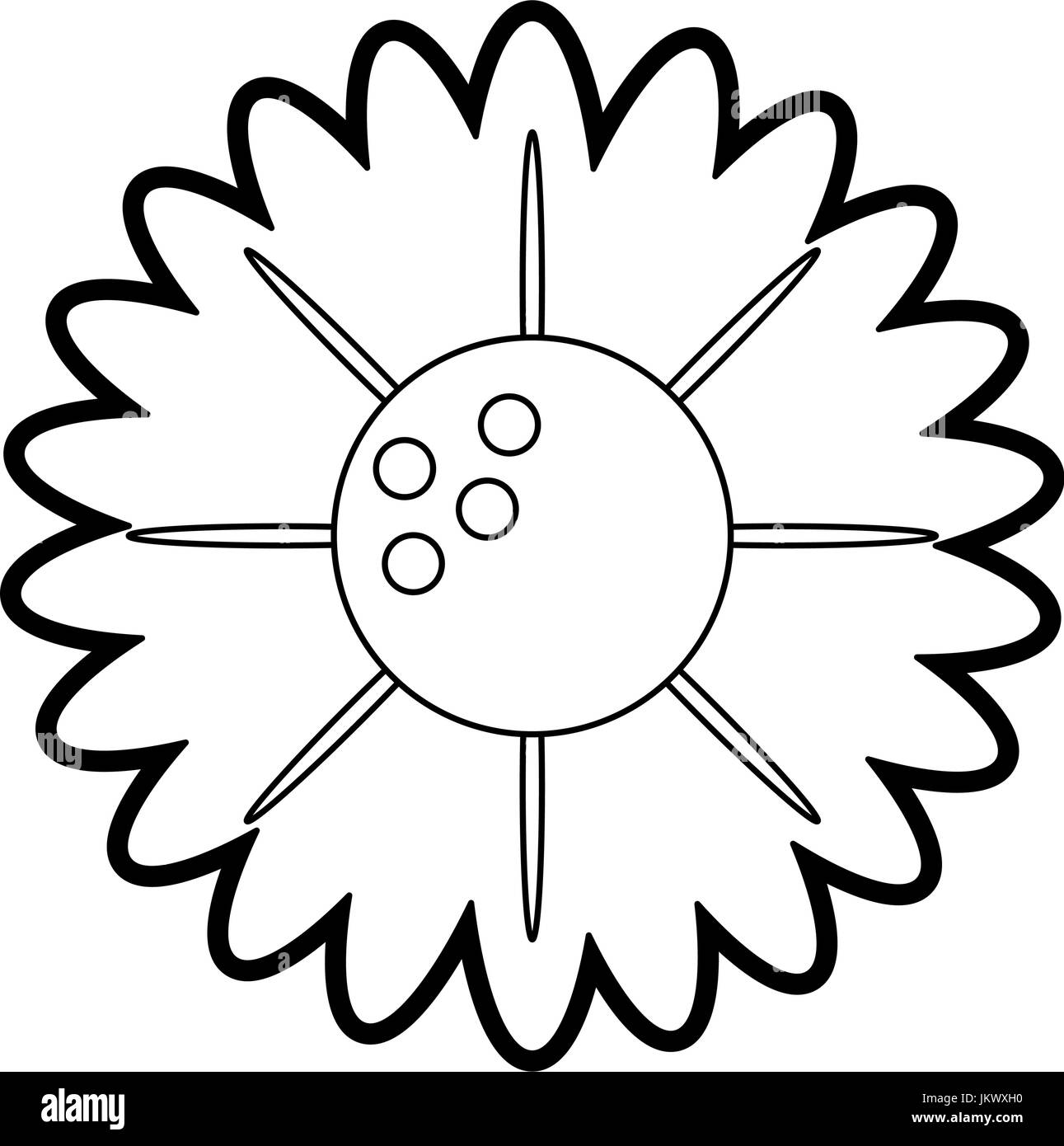 single paint flower icon image Stock Vector Image & Art - Alamy