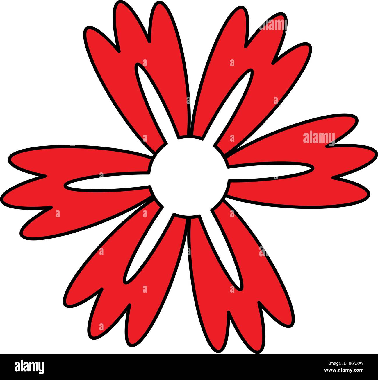single red flower icon image Stock Vector Image & Art - Alamy