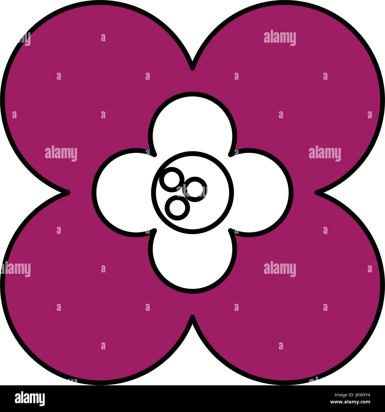 single violet flower icon image Stock Vector Image & Art - Alamy