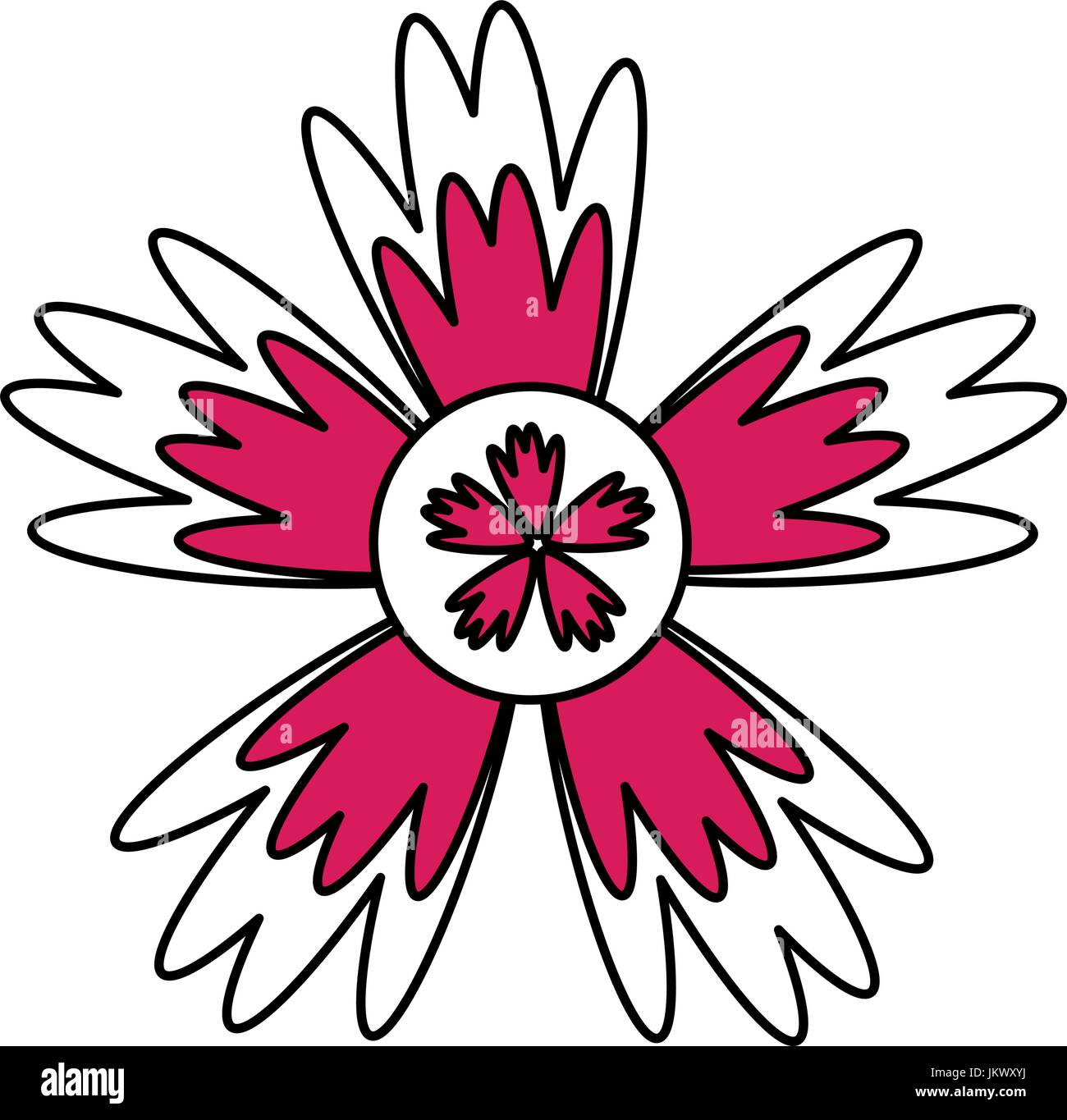 single pink flower icon image Stock Vector Image & Art - Alamy