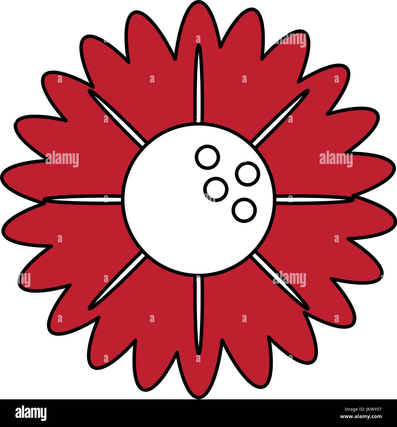 single red flower icon image Stock Vector Image & Art - Alamy